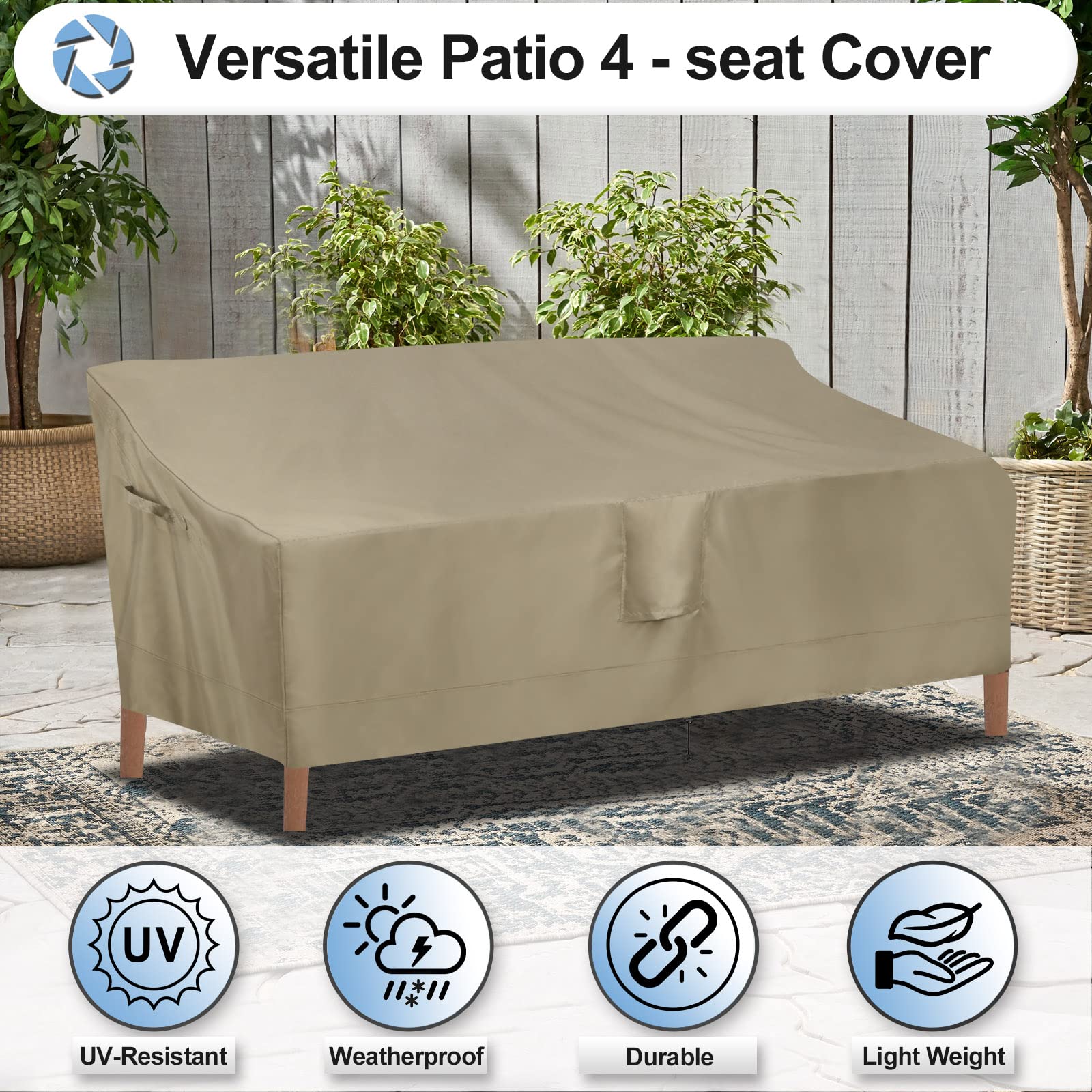 Snapklik.com : OutdoorLines Outdoor Waterproof Patio 4-Seater Couch ...