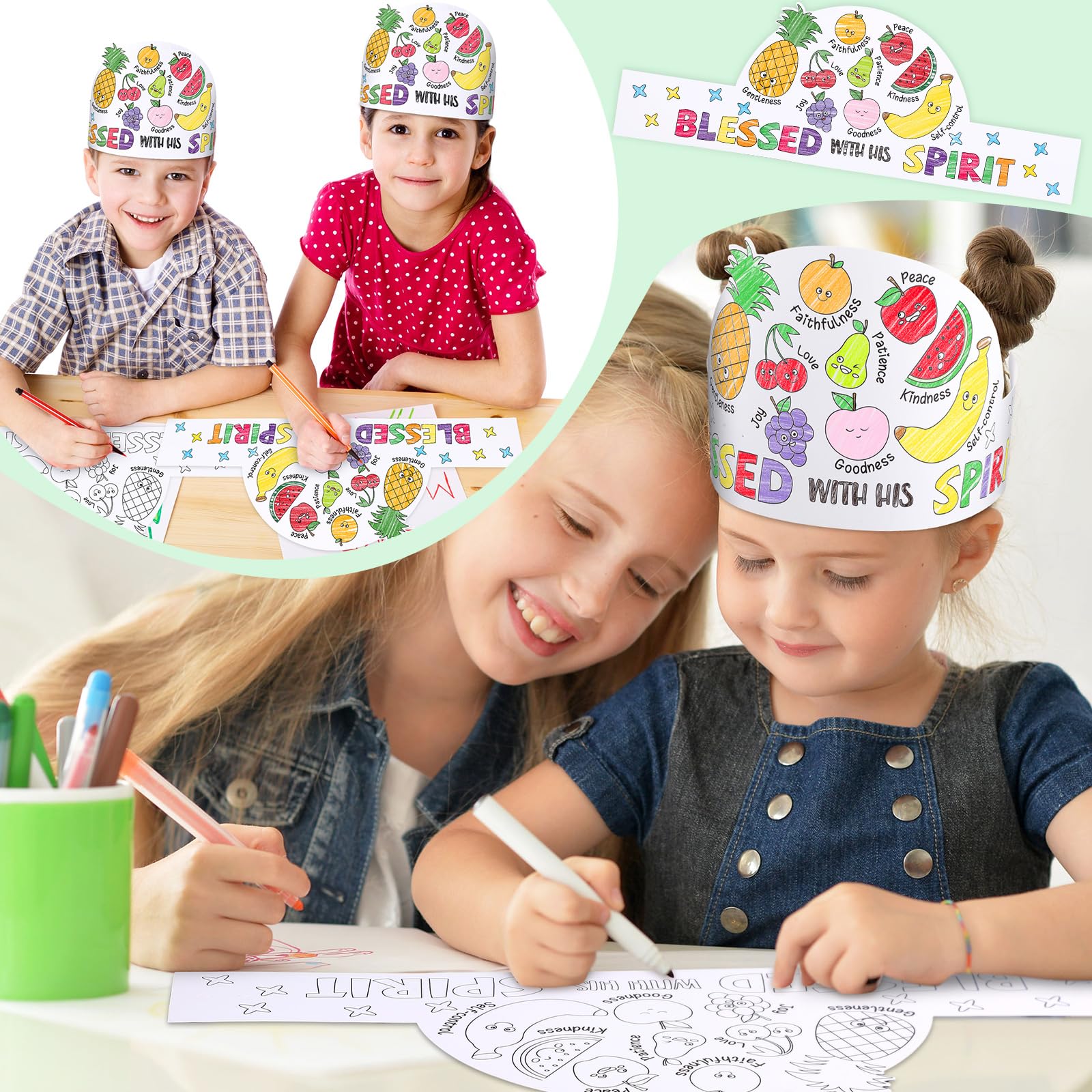 Snapklik.com : ReliThick 24 Pcs Color Your Own Fruit Of The Spirit ...