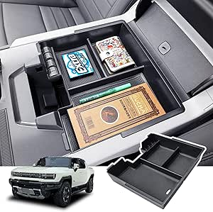 Amazon.com: RUNROAD Center Console Organizer Tray Compatible with 2025 2024 2023 2022 GMC Hummer ...