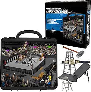 Amazon.com: Deluxe Carrying Case With Accessories for Wrestling Action ...