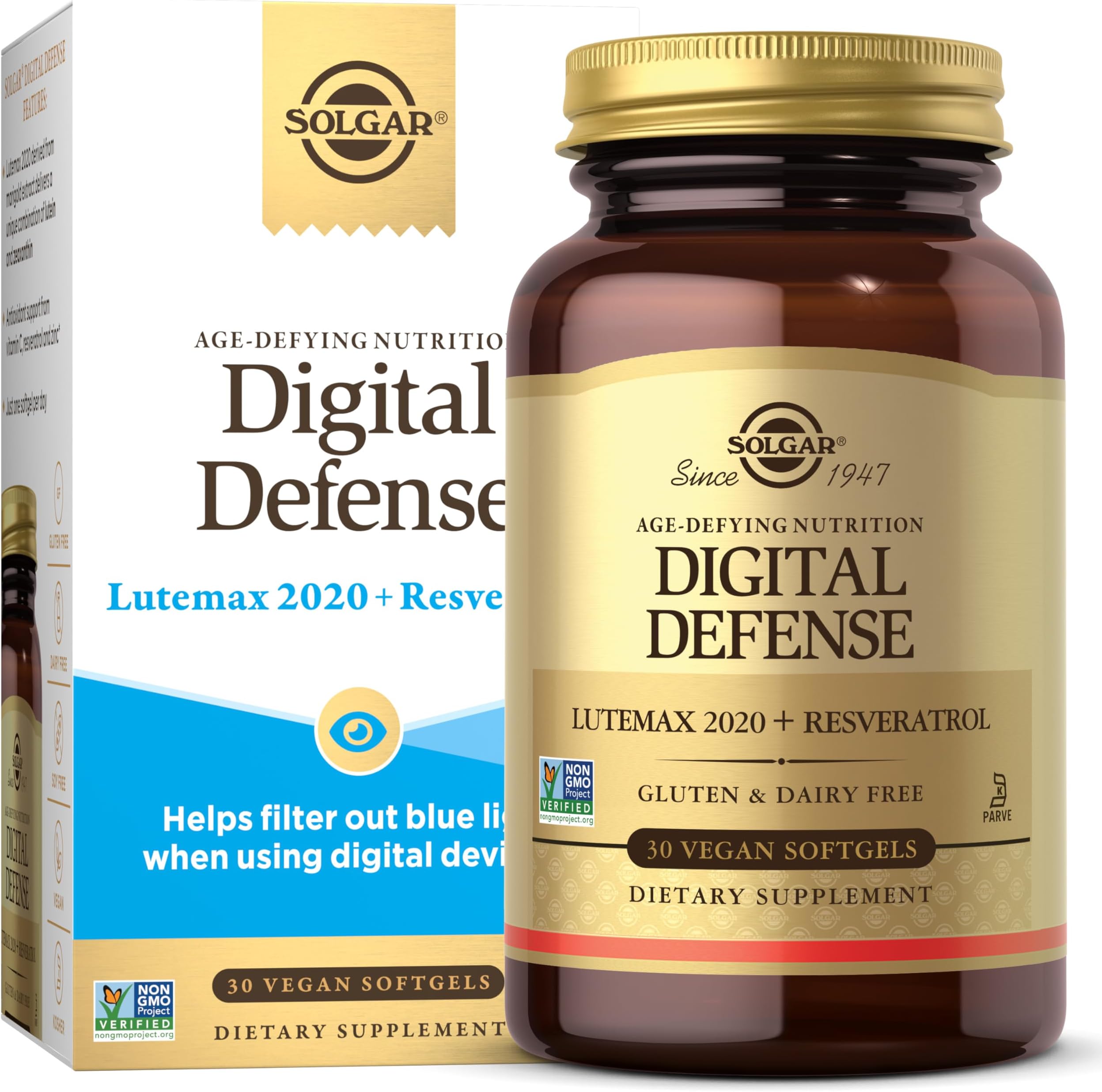 Amazon.com: Solgar Digital Defense Eye Vitamin and Mineral Supplement ...