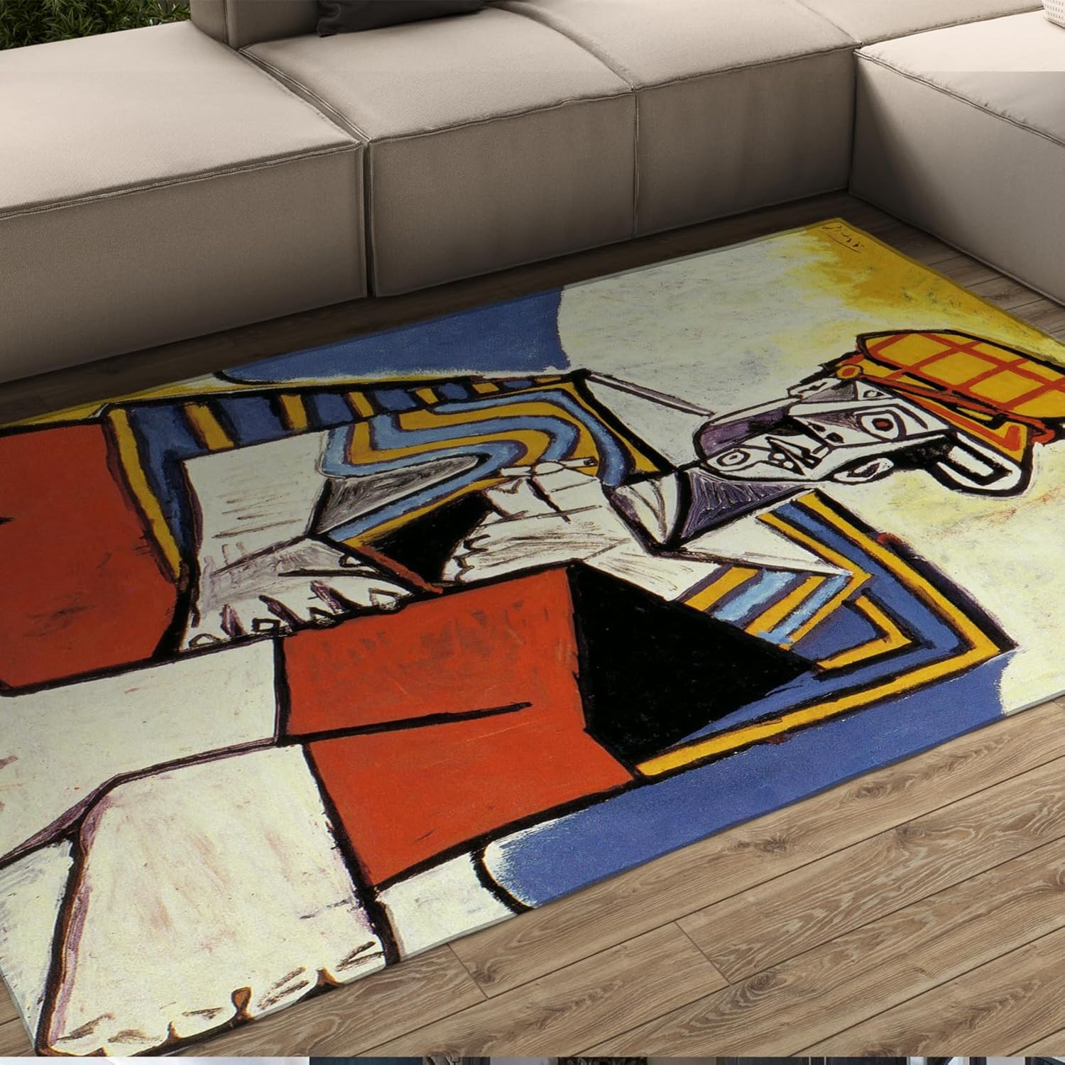 Amazon.com: CIHCOHOME Pablo Picasso Abstract Art Area Rug for Living ...