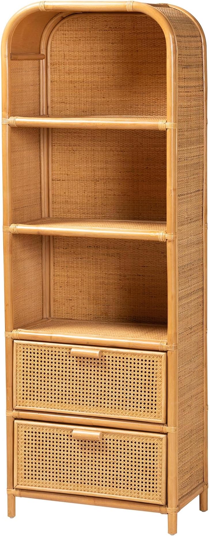 Amazon.com: bali & pari Curacao Modern Bohemian Light Honey Rattan 2 ...