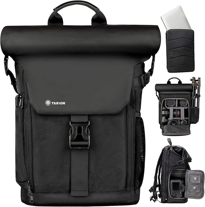 Amazon.com : TARION Camera Backpack with 16inch Laptop Compartment ...