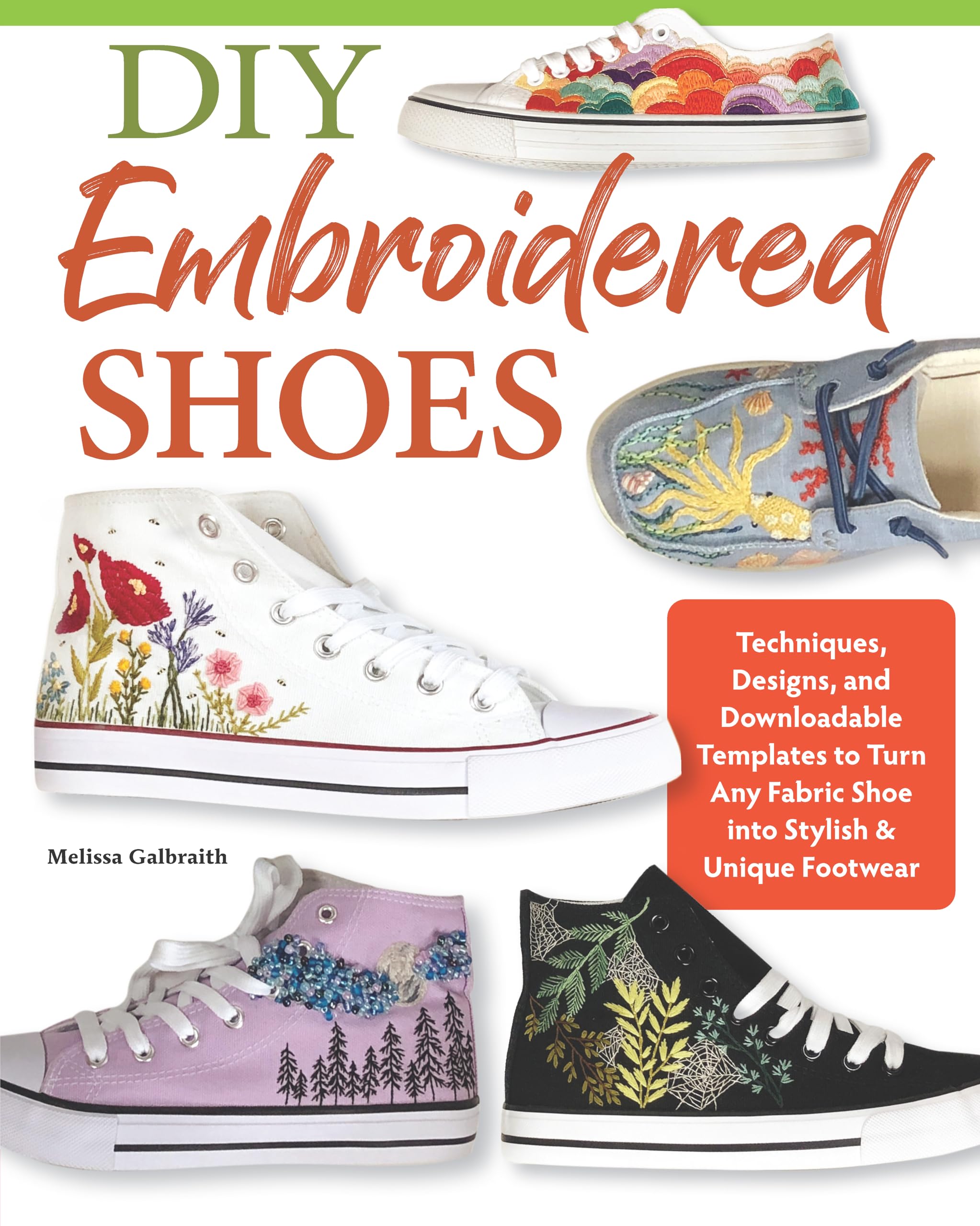 DIY Embroidered Shoes: Techniques, Designs, and Downloadable Templates ...