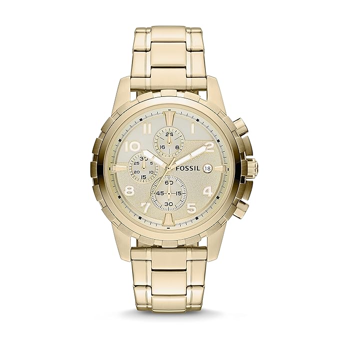 Fossil Dean Analog Off-White Dial Men's Watch-FS4867 : Fossil: Amazon ...