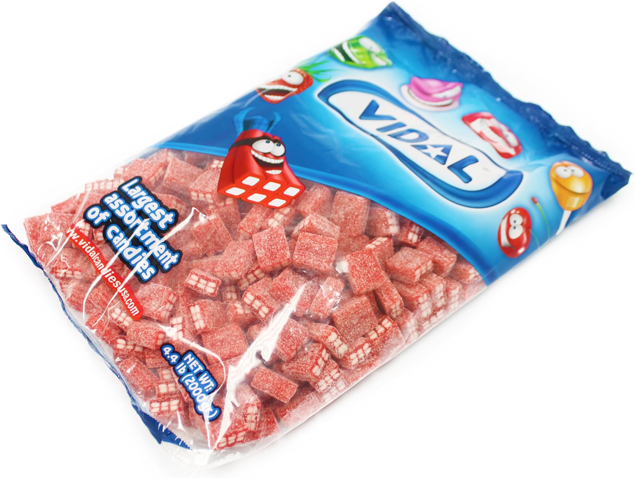 Amazon.com : Vidal Licorice Strawberry Bricks (4.4 Pounds) : Grocery ...