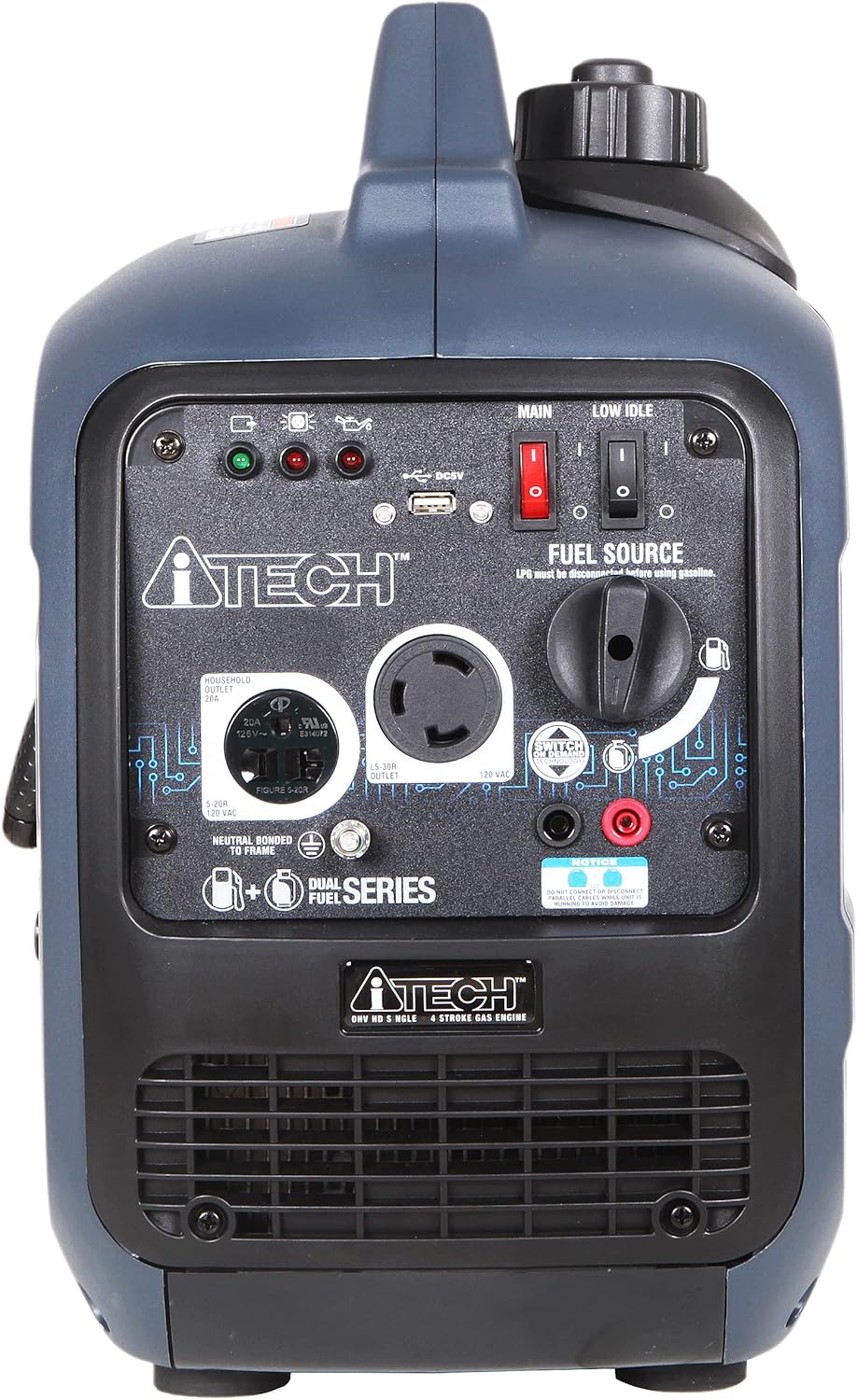 Amazon.com : A-ITECH AT20-220001 2000 Watt Portable Inverter Generator ...