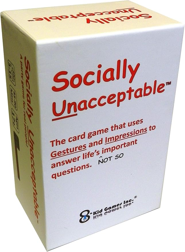 Amazon.com: Socially Unacceptable - New Card Game - Interactive and ...