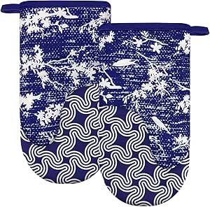 Amazon.com: Alselo Thumb Oven Mitts, Heat and Slip Resistant Silicone ...