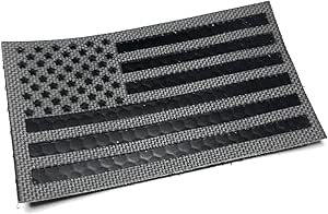 Amazon.com: Wolf Grey Large Tactical 5x3" IR (Infrared) Reflective US Flag Patch - mil-spec ...