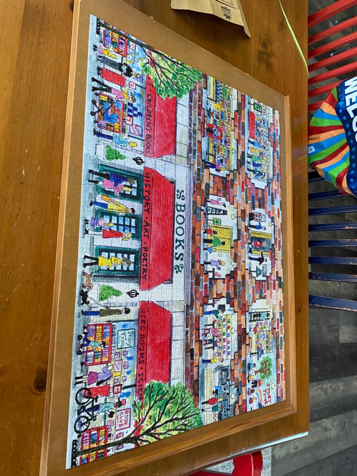 Amazon.com: Galison Michael Storrings A Day at The Bookstore 1000 Piece ...