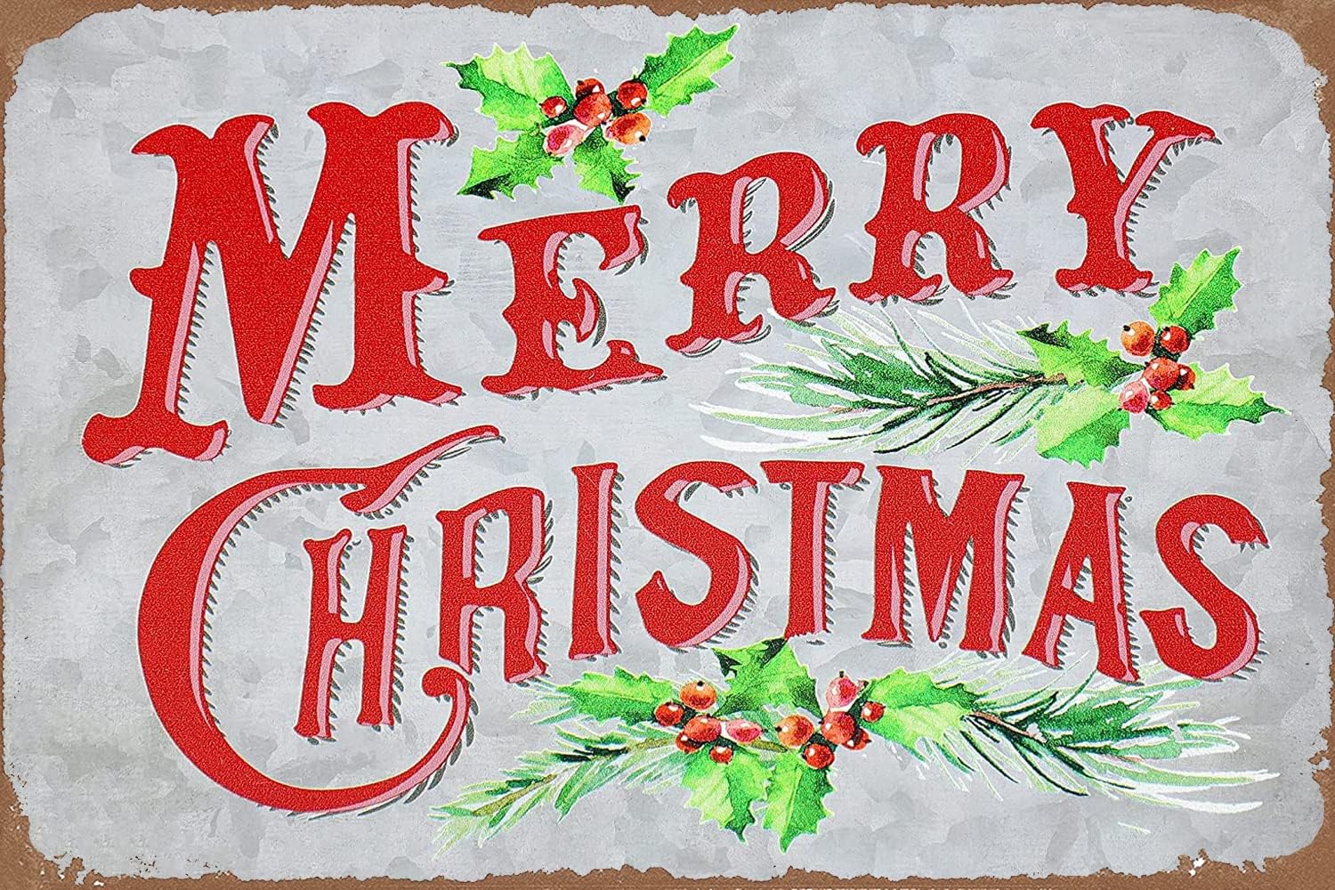 Amazon.com: PAMOO Christmas Decor Metal Signs Wall Sign with ...