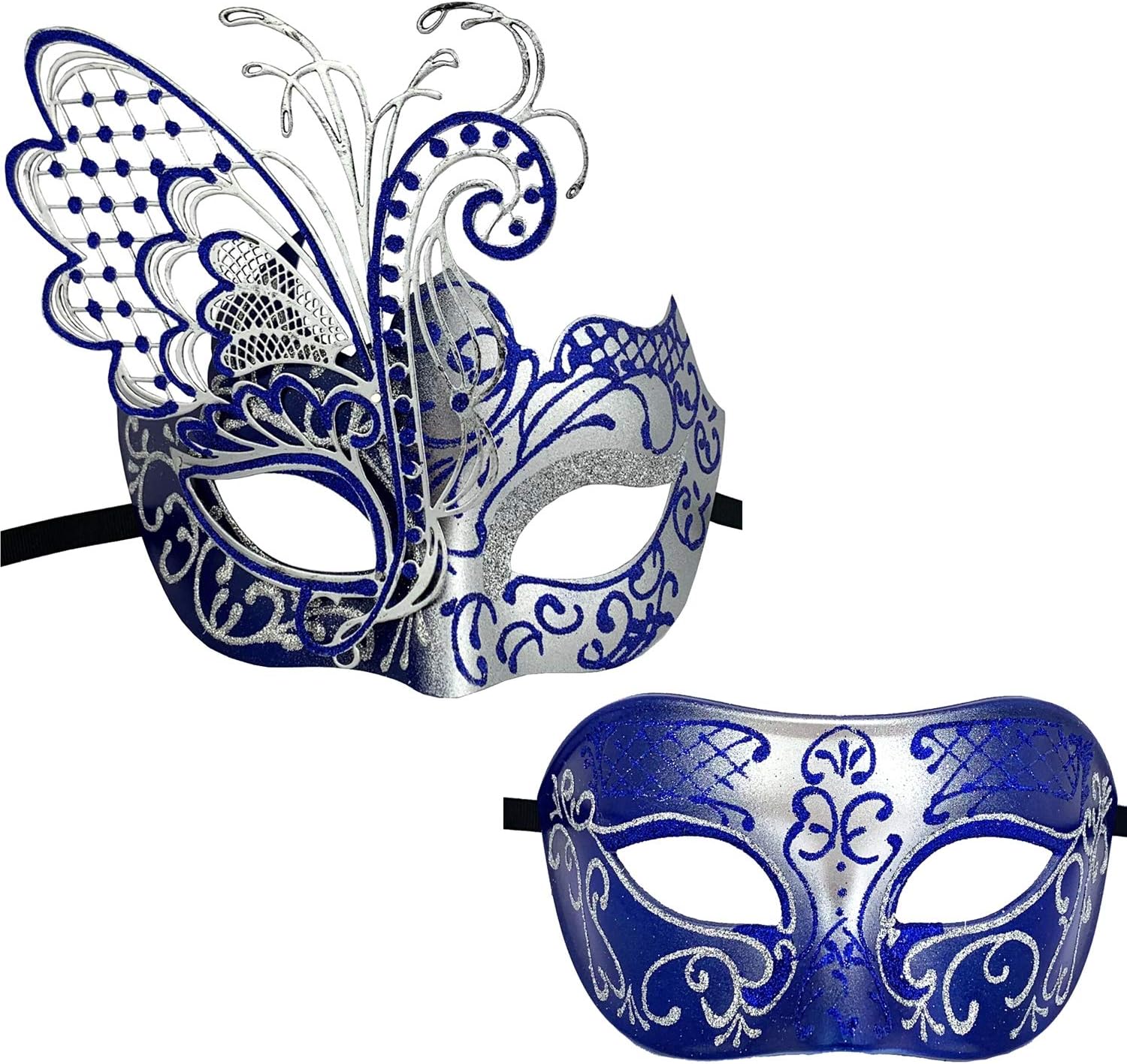 Amazon.com: XVEVINA Luxury Masquerade Mask Assorted Venetian Party Mask ...