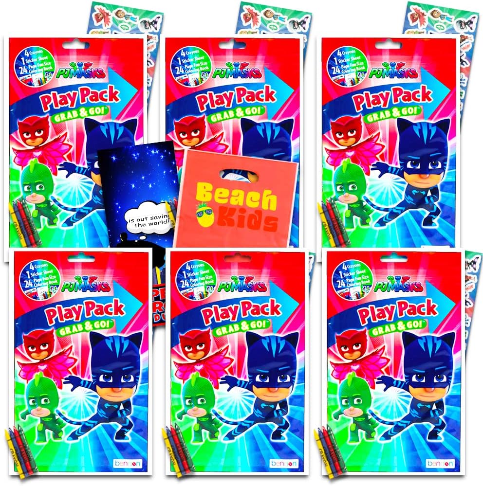 Amazon.com: PJ Masks Party Favors Pack ~ Bundle of 12 PJ Masks Play ...
