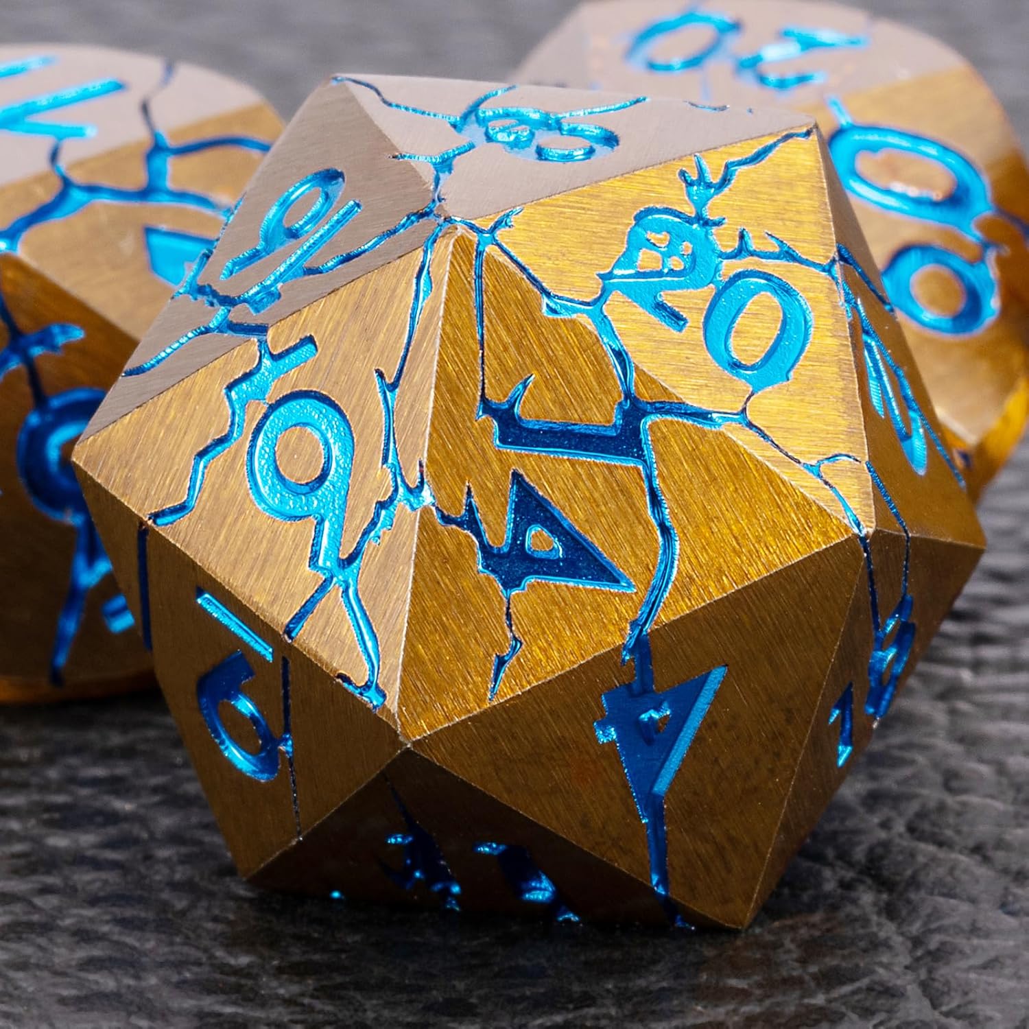 Amazon.com: DND Dice Set Metal,Polyhedral D&D Metallic Heterotypic D ...