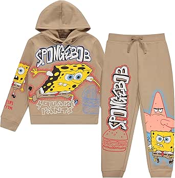Amazon.com: SpongeBob SquarePants Conjunto de sudadera con capucha y ...
