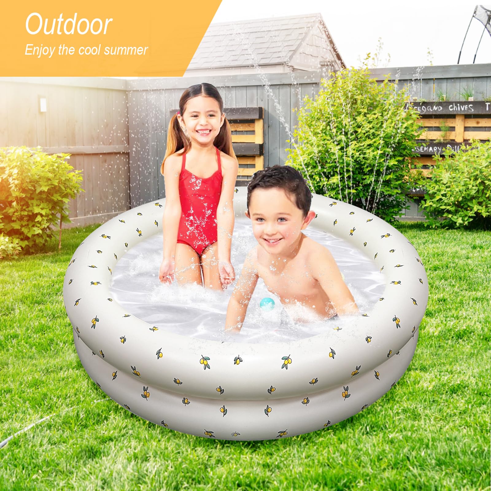 Snapklik.com : Kiddie Pool, Portable Balls Pit For Toddlers, Inflatable ...