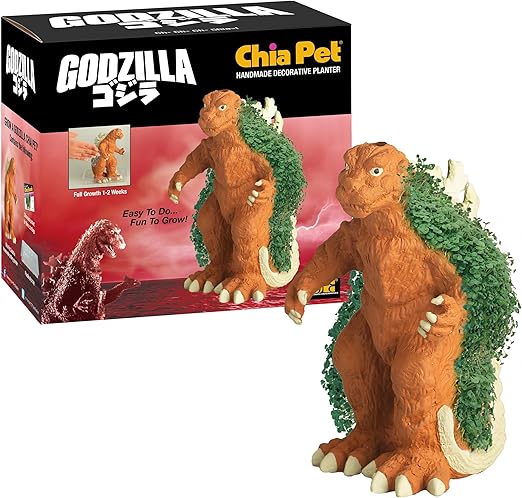 Amazon.com : Chia Pet Godzilla with Seed Pack, Decorative Pottery ...