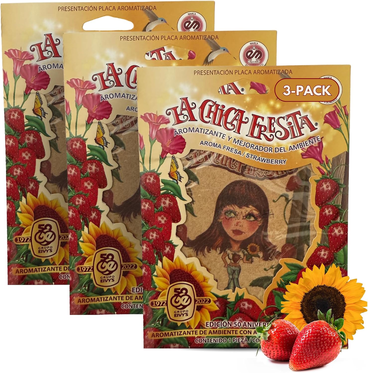 Amazon.com: La Chica Fresita Strawberry Car Air Freshener – Hanging ...