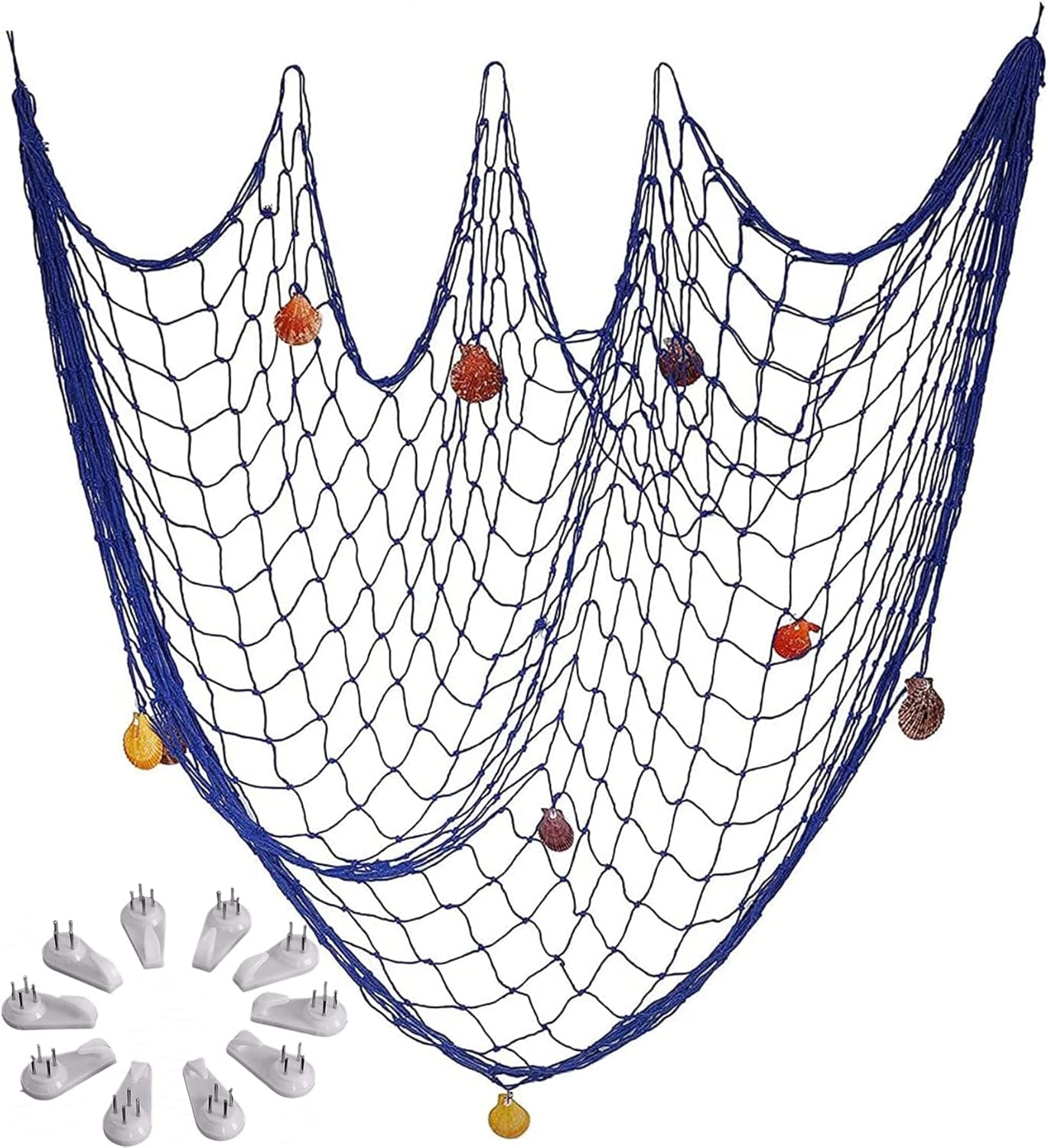 Fish Net Wall Decor Nautical Mediterranean Style Photo Hanging Display ...