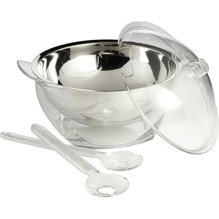 Amazon.com | Prodyne Cold Ice Acrylic Bowl, 6.5 Qt, Off-white: Salad ...