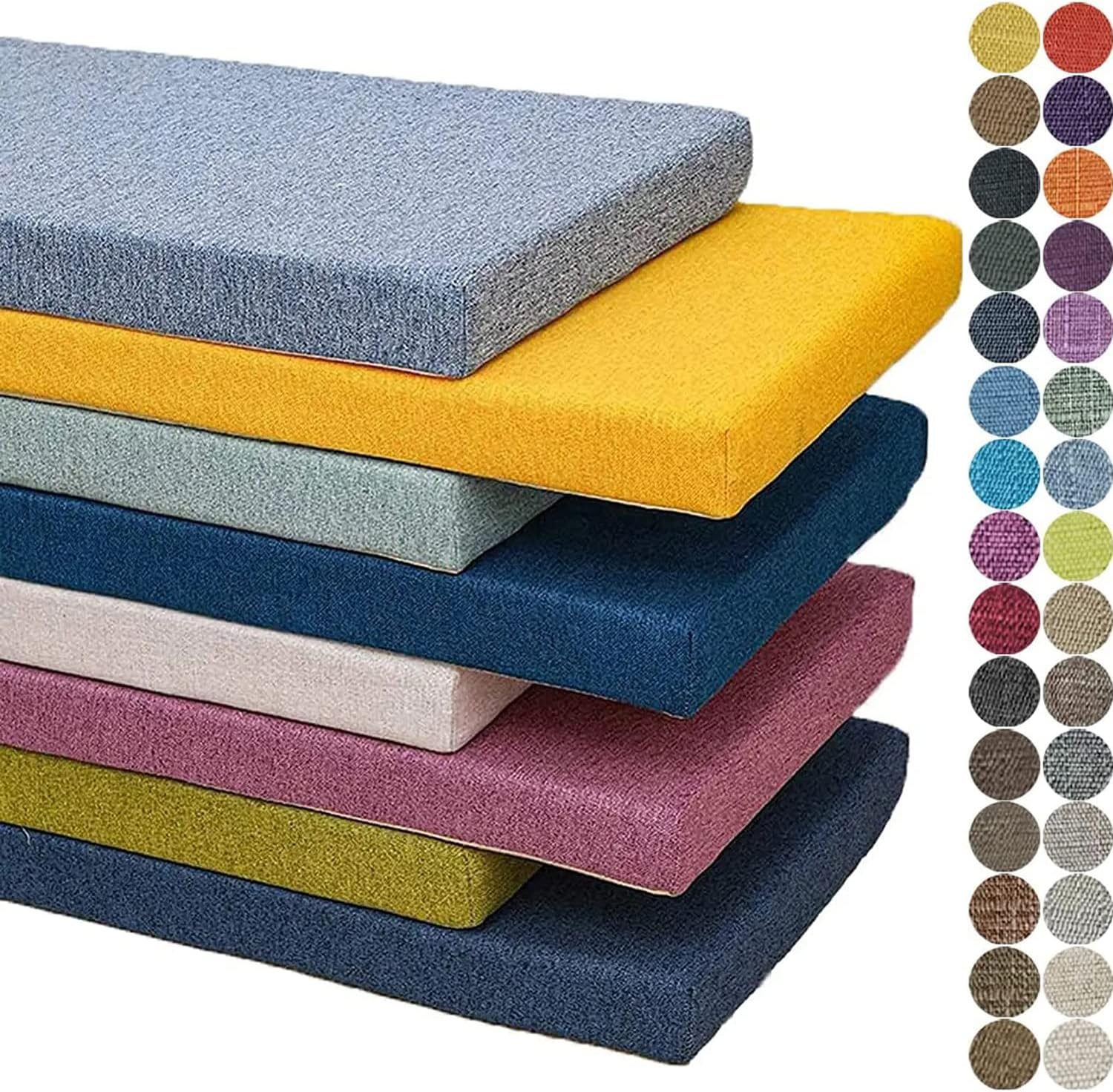 RCDPK Coussin Banc de Taille personnalisée,sur Mesure Coussin pour Banc,Coussin de Meubles en ...