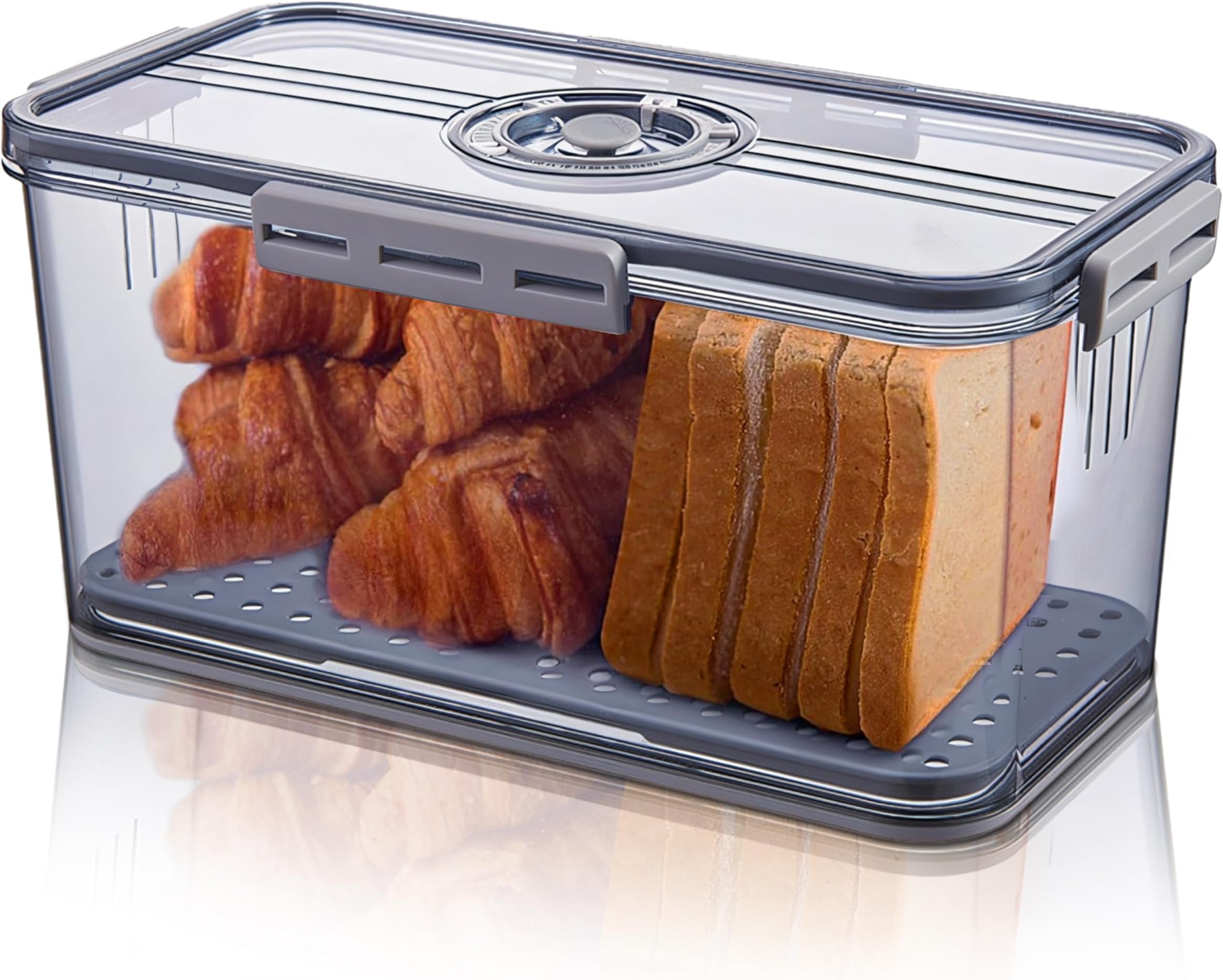 Amazon.com: Aiwann Large Bread Box Breads Storage for Homemade with ...