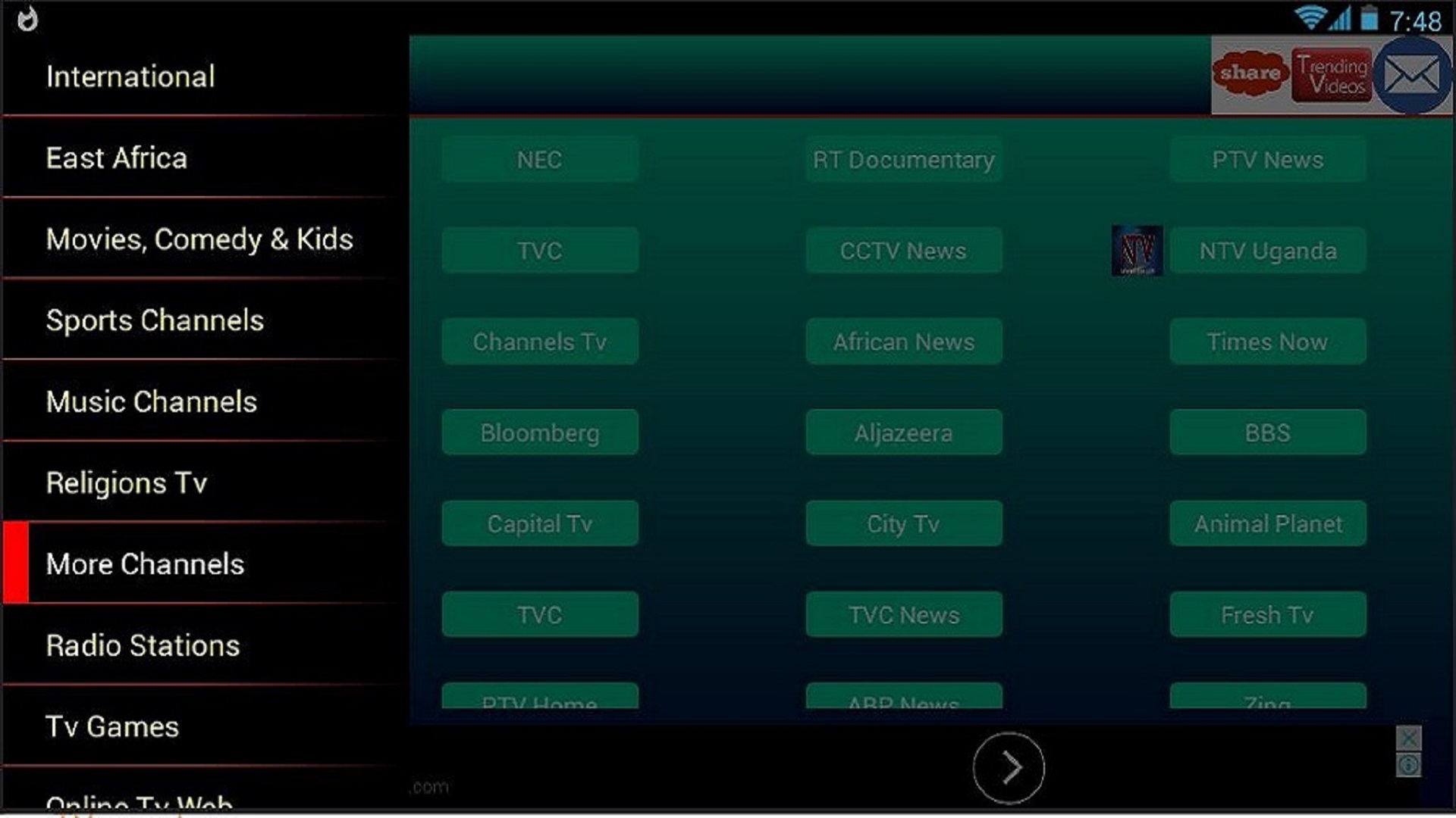 Online Tv - App on Amazon Appstore