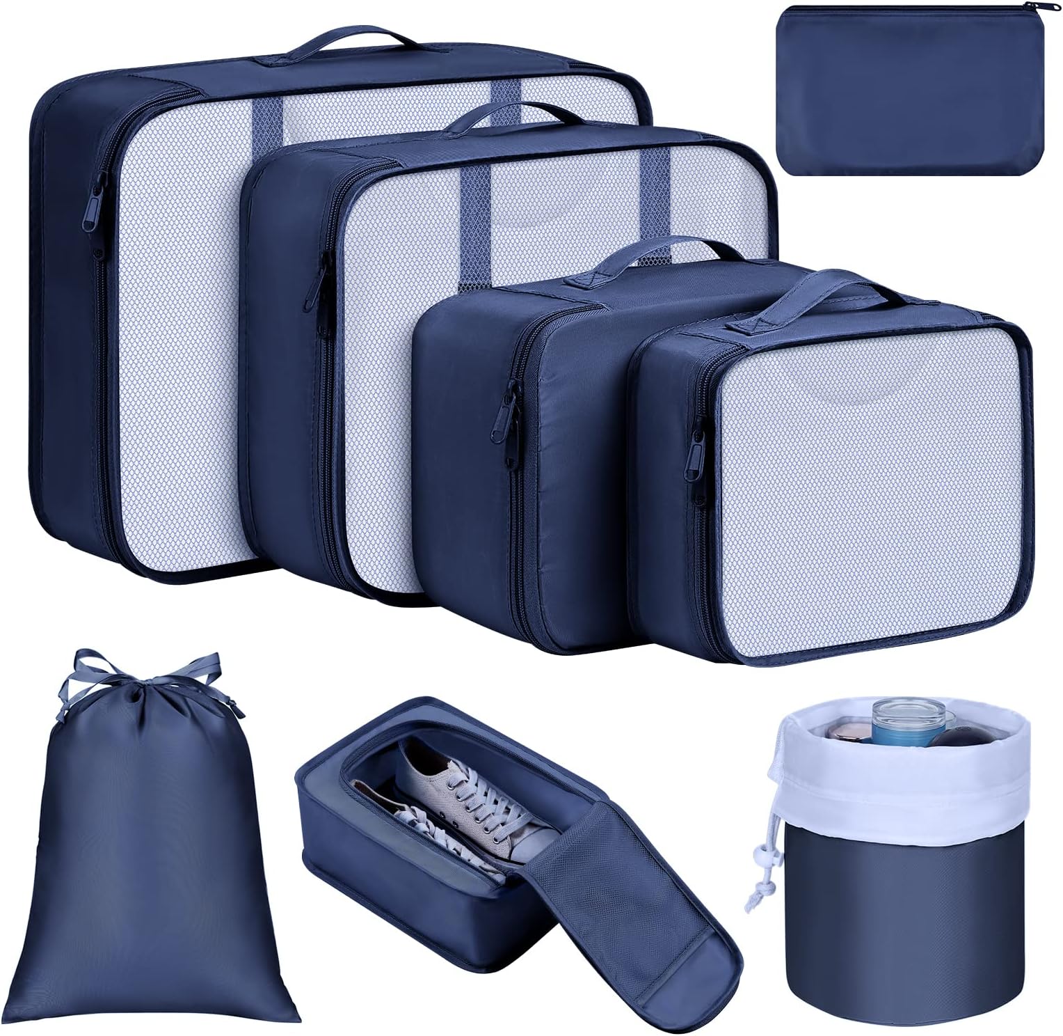 Amazon.com: Deluxe Luggage Packing Cubes. Set of four (4) includes ...