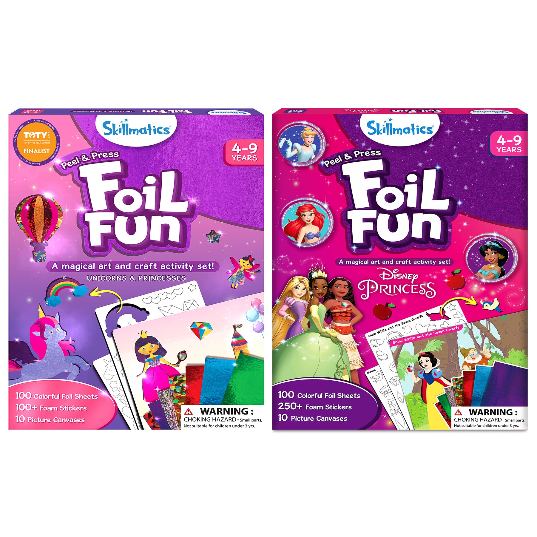 Amazon.com: Skillmatics Foil Fun Unicorns and Princesses & Foil Fun ...