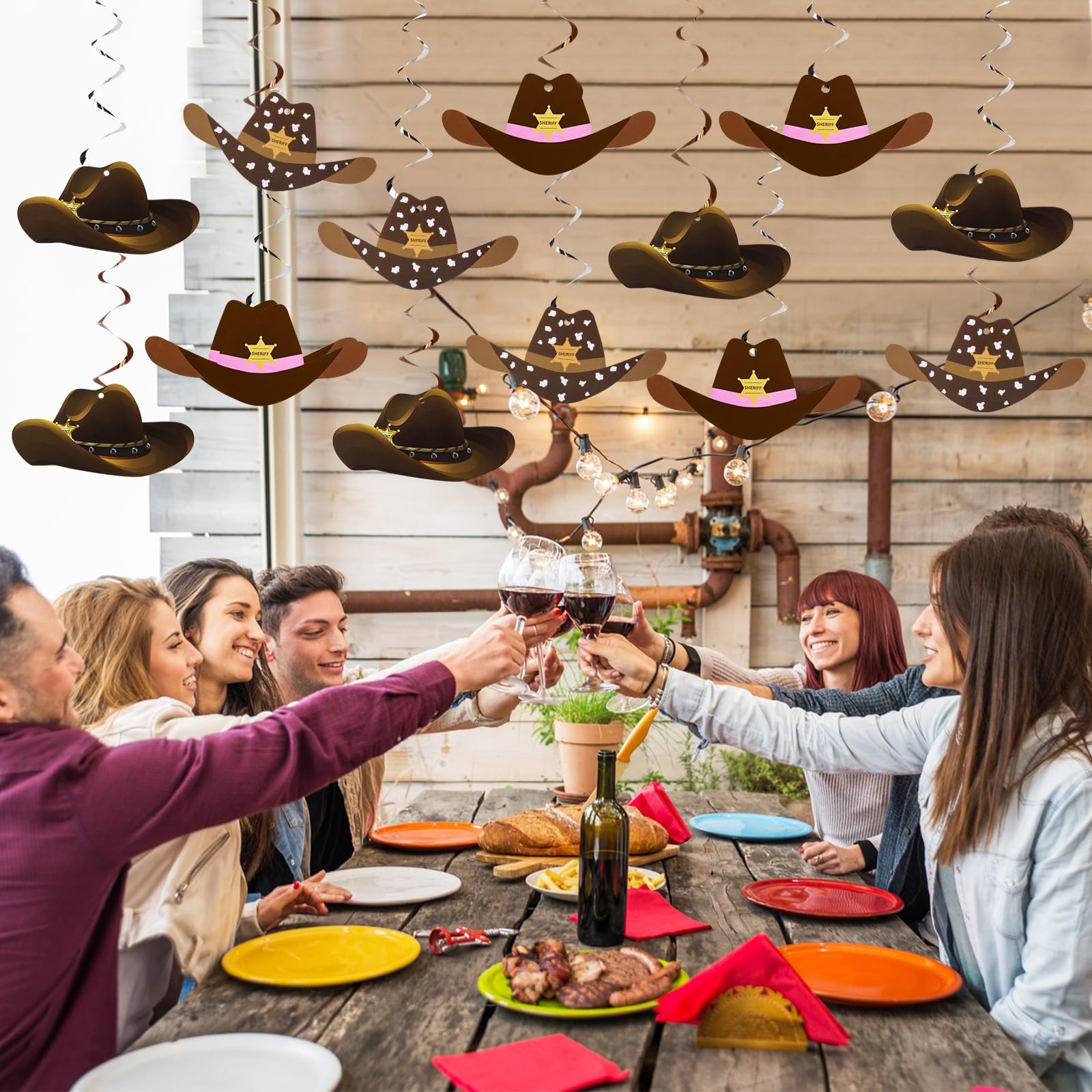 Snapklik.com : Maxdot 42 Pcs Western Cowboy Party Decorations Wild West ...