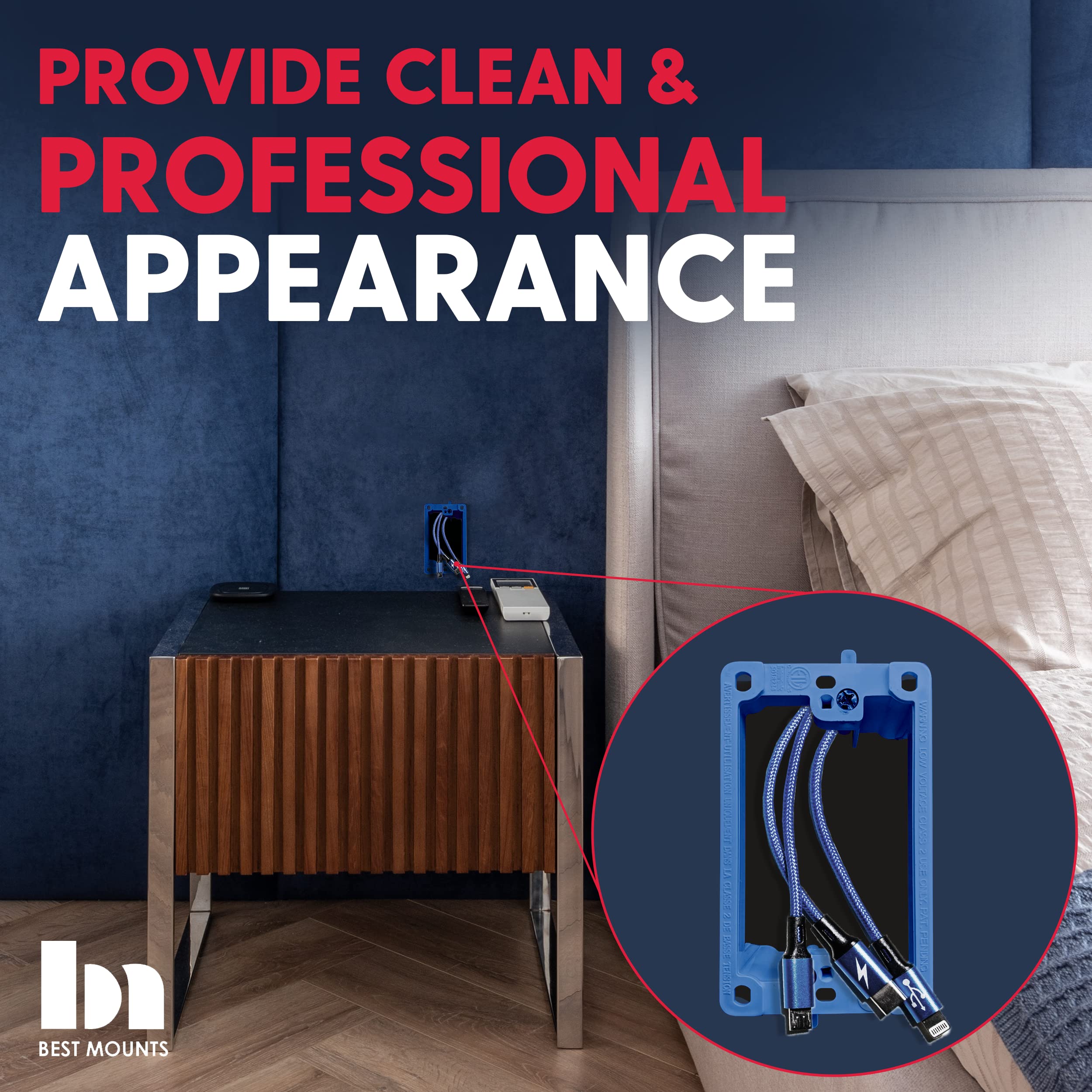 Snapklik.com : BestMounts - 12 Pack Low Voltage Mounting Brackets 1 ...