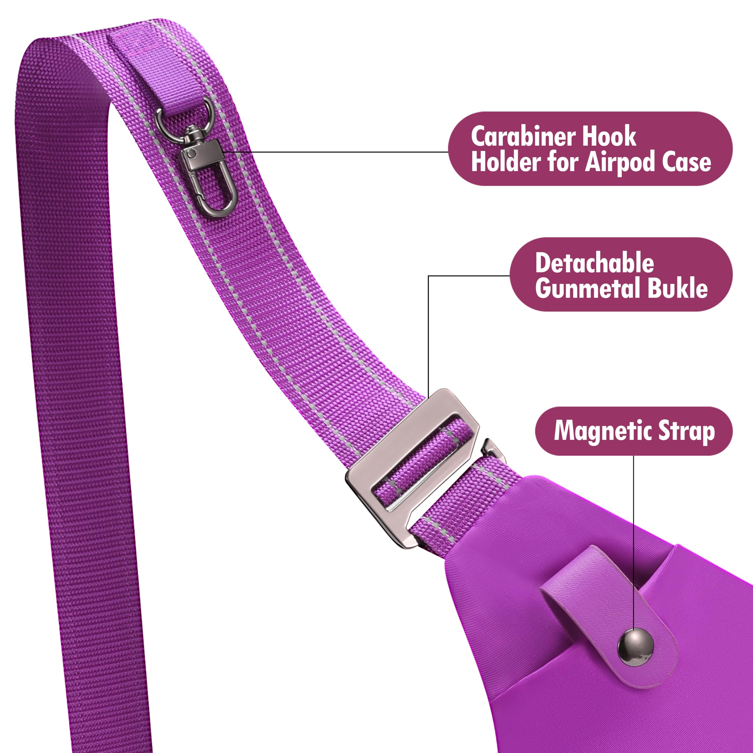 Snapklik.com : Alphantino Sling Bag For Men Women - Slim Crossbody ...