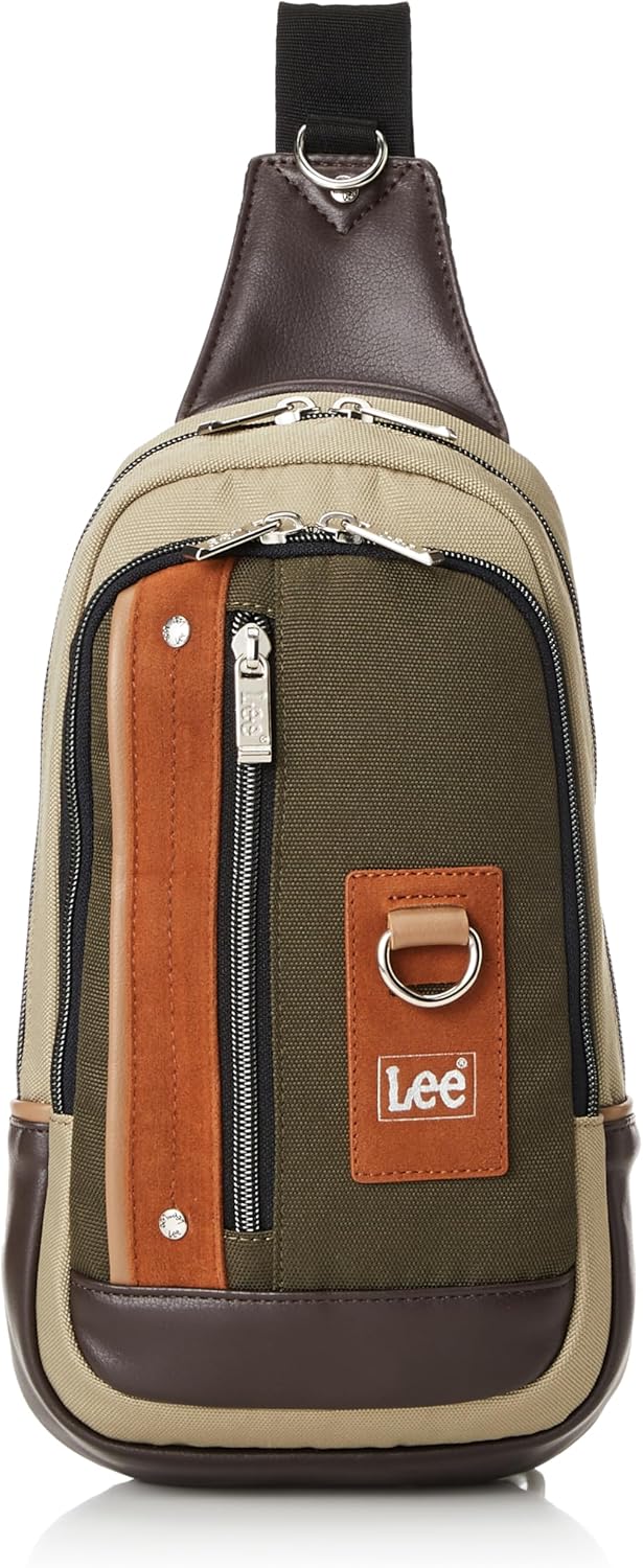 Amazon | [リー] creature（クリーチャー） ボディーバッグ 多機能 軽量 大容量 タウンカジュアル 320-3741-52 カーキ | Lee(リー) | ボディバッグ・ワン ...
