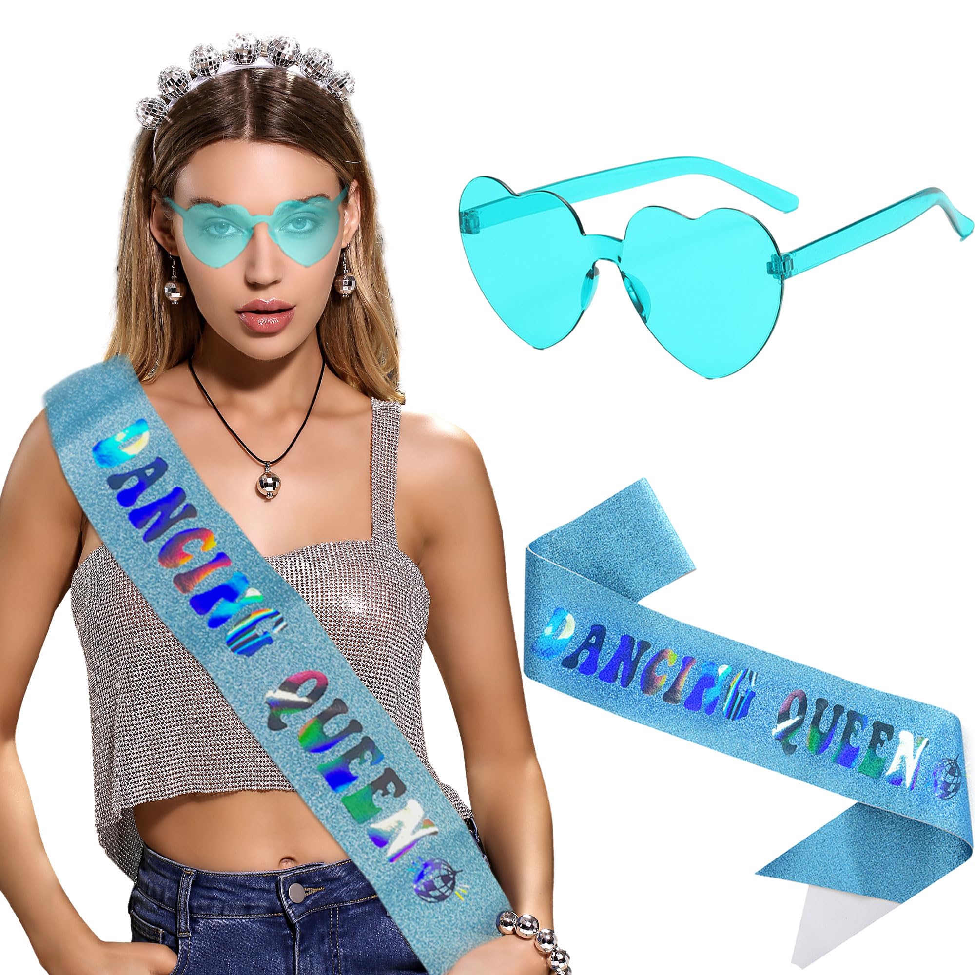 JeVenis Dancing Queen Sash Mamma Mia Party Decorations Disco ...