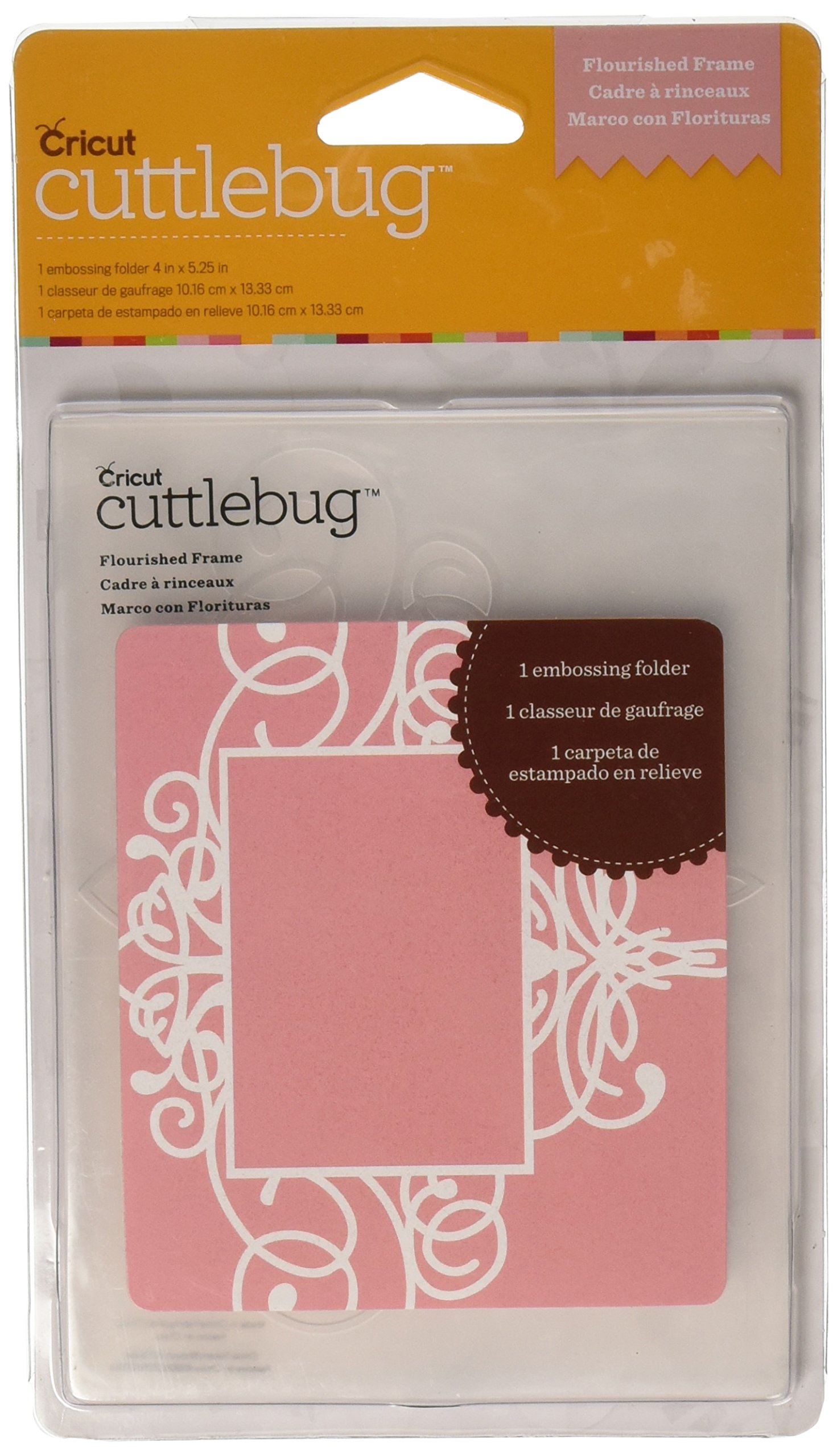 Amazon.com: Provo Craft Cuttlebug A2 Embossing Folder, Flourished Frame