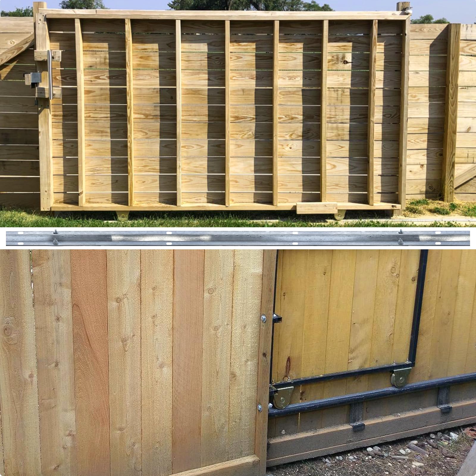 Snapklik.com : LAJIAOZ 24ft V-Track Galvanized Inverted V Track For ...