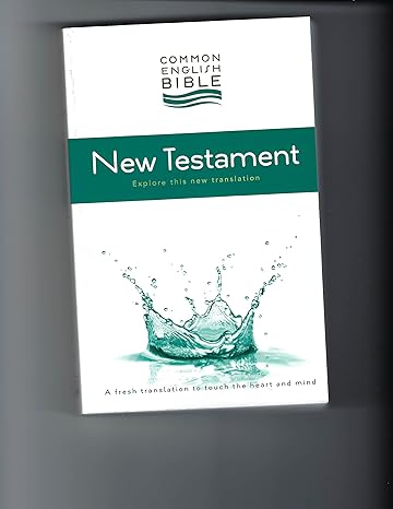CEB Common English Bible New Testament, Softcover: Common English Bible ...