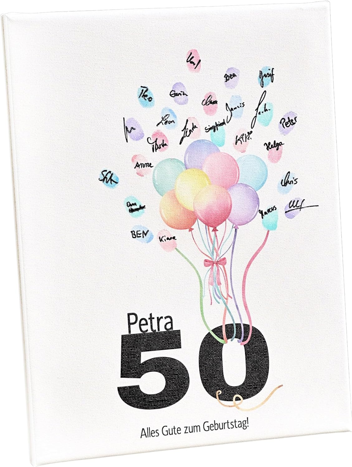 Amazon.de: KATINGA Leinwand für Fingerabdrücke als Gästebuch - Geschenk ...