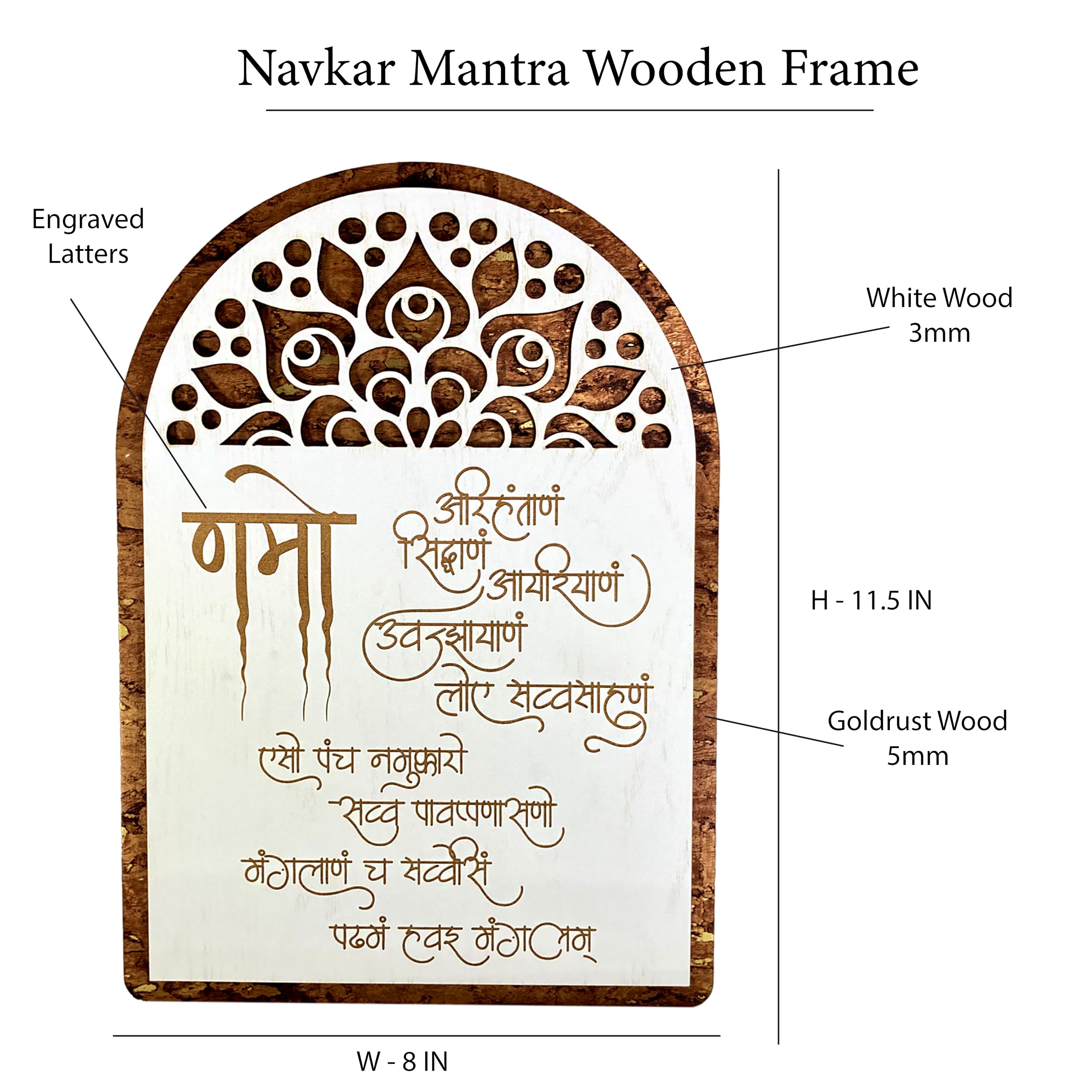 Navkar Mantra Wallpaper Free DIVINITI 24K Gold Plated Namokar Mantra