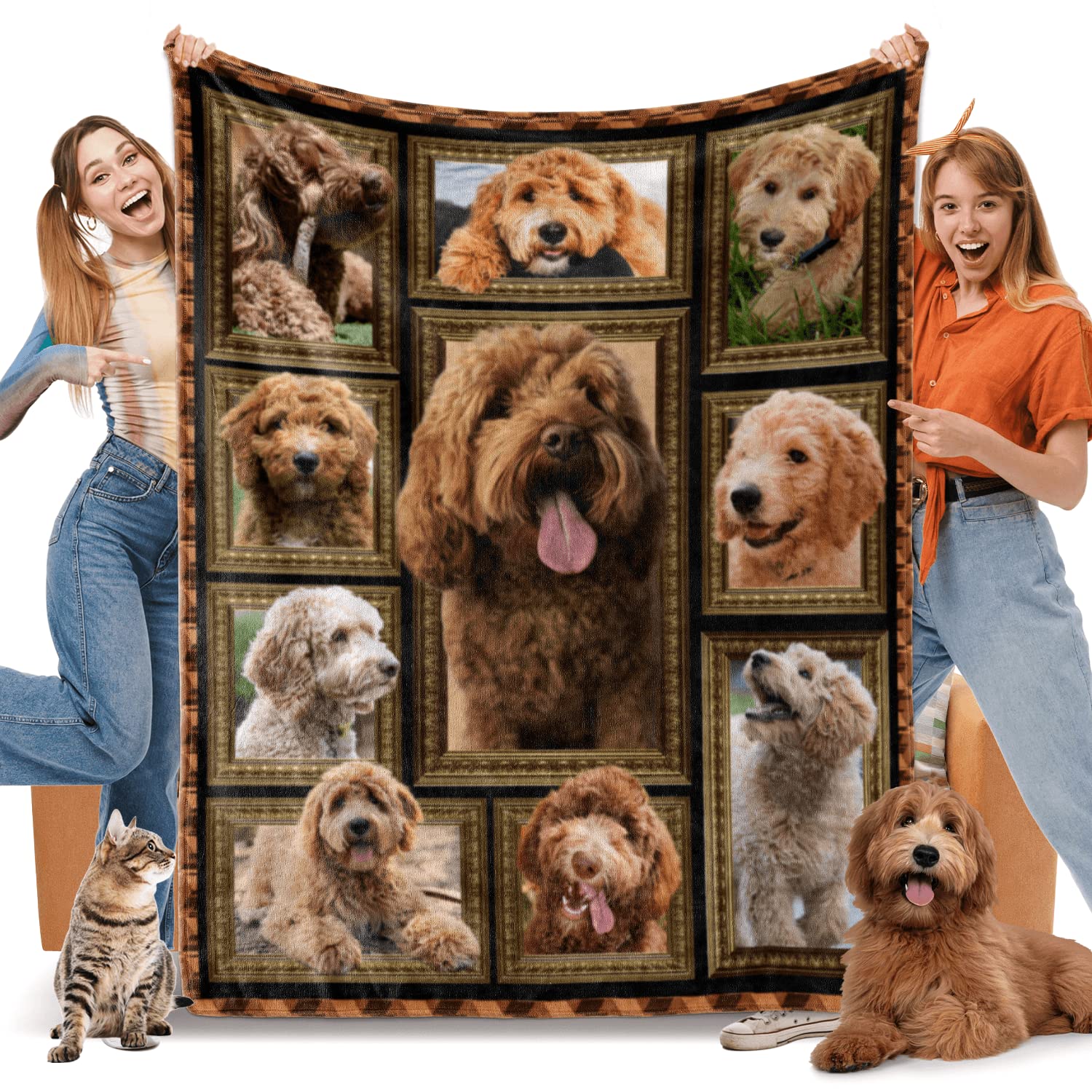 Amazon.com: Labradoodle Blanket for Women Men, Labradoodle Gifts for ...