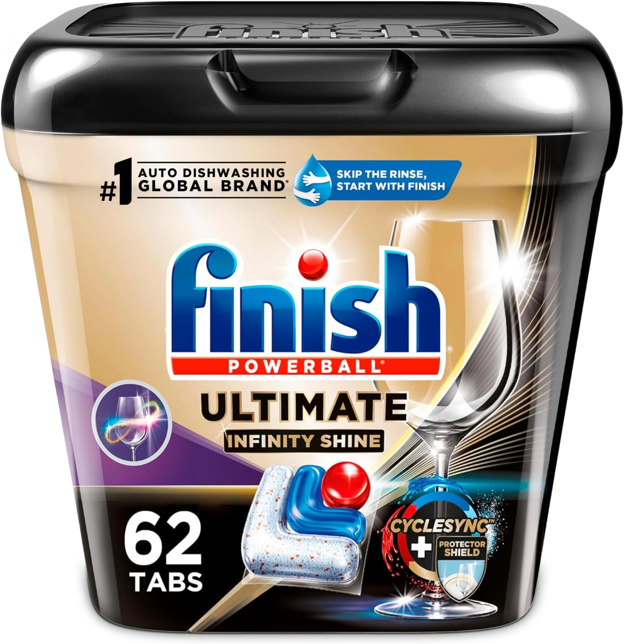 Amazon.com: Finish Ultimate Plus Infinity Shine Dishwasher Pods, No Pre ...