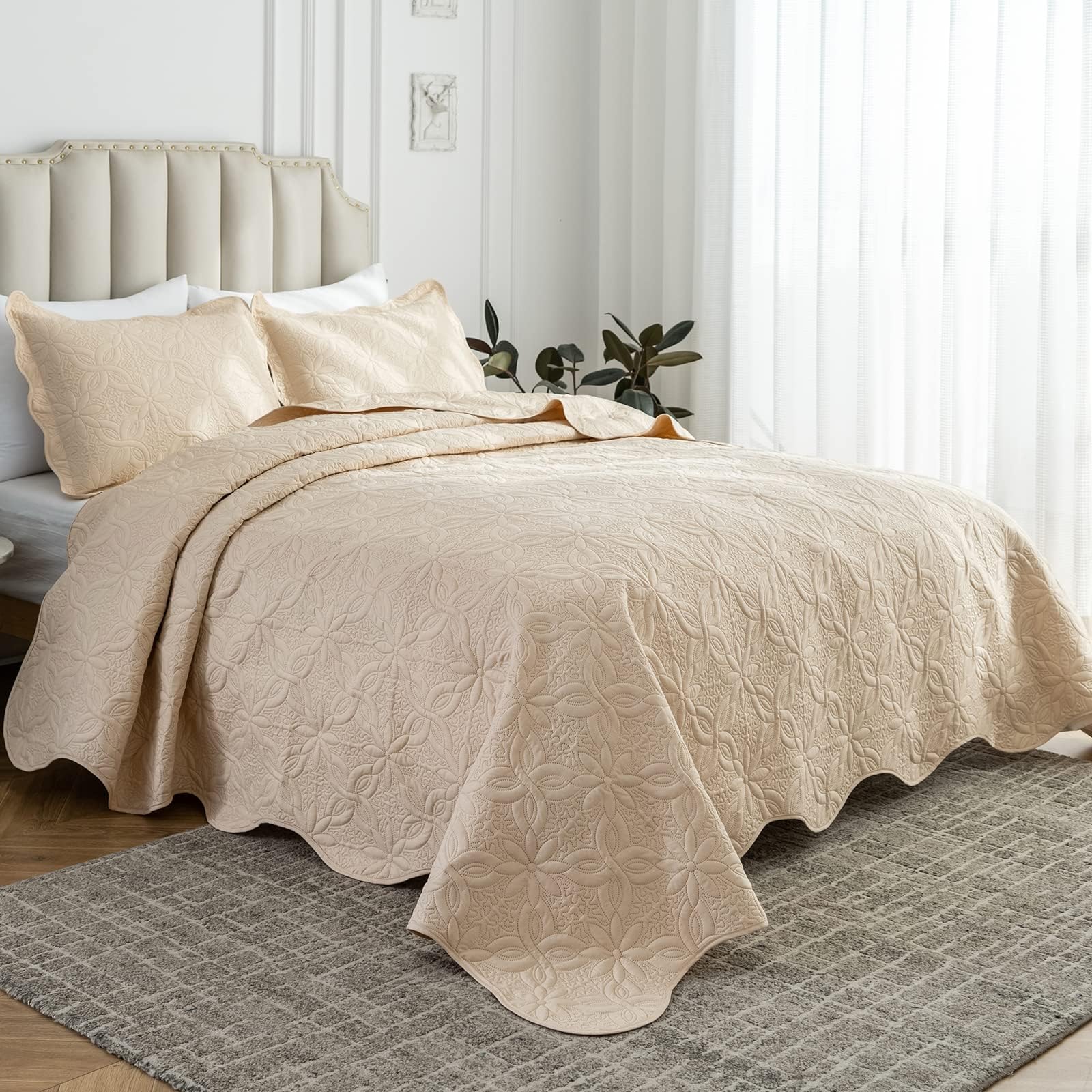 Amazon.com: Home Collection 2pc Twin/Twin XL Over Size Elegant Embossed ...