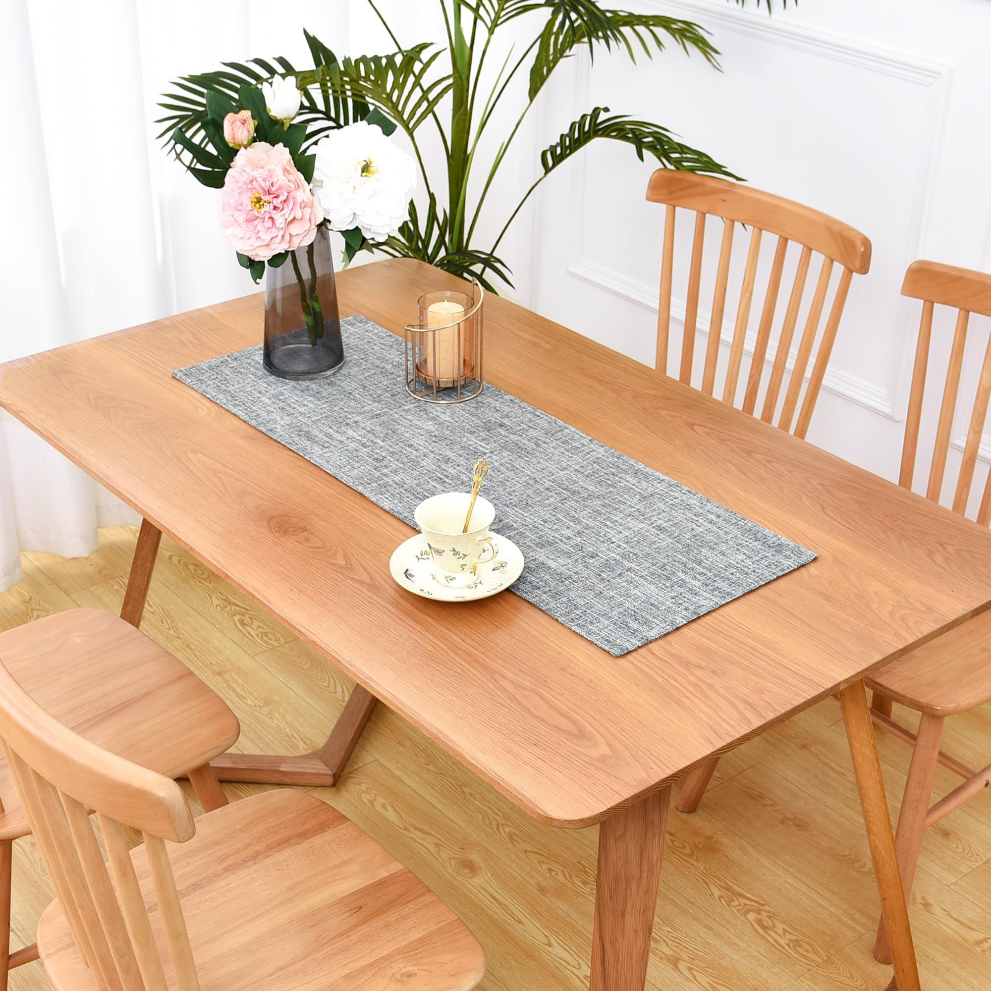 Amazon.com: Gernaice Boho Table Runner, Rustic Cotton Linen Farmhouse ...