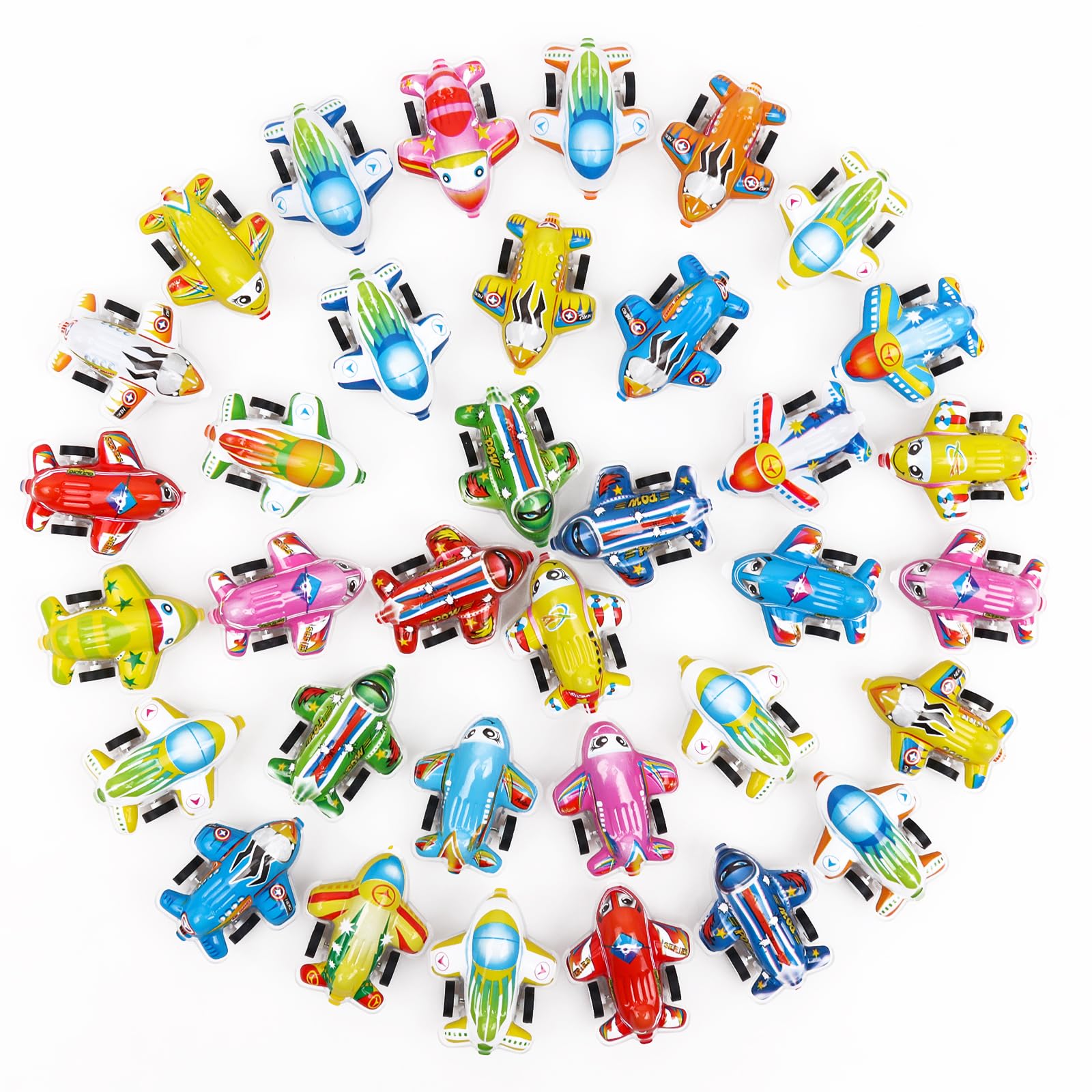 Amazon.com: Hooqict 36 Pcs Mini Pull Back Planes for Boys 4-8 Years Old ...