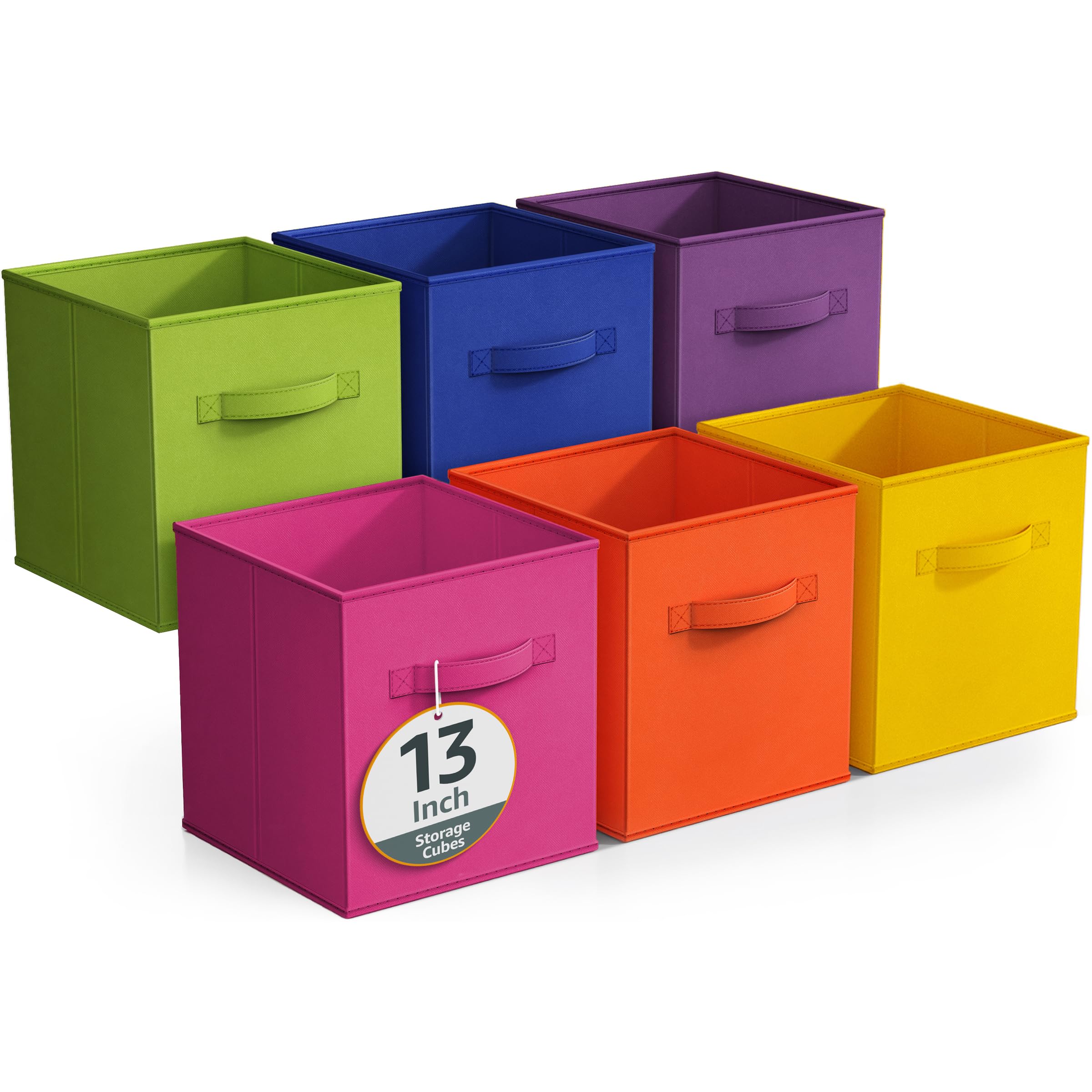 Amazon.com: Sorbus Fabric Storage Cubes - 6 Foldable Storage Bins for ...