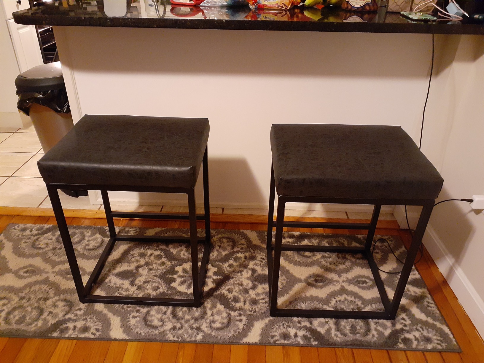 $47/mo - Finance PHI VILLA Bar Stools Set of 4 Counter Height,24 Inches ...