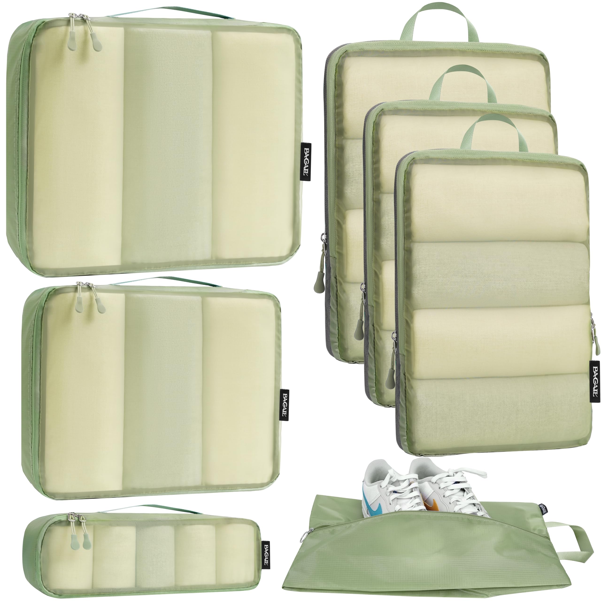 Snapklik.com : Bagail Ultralight Packing Cubes 7 Set, 3 Compression ...