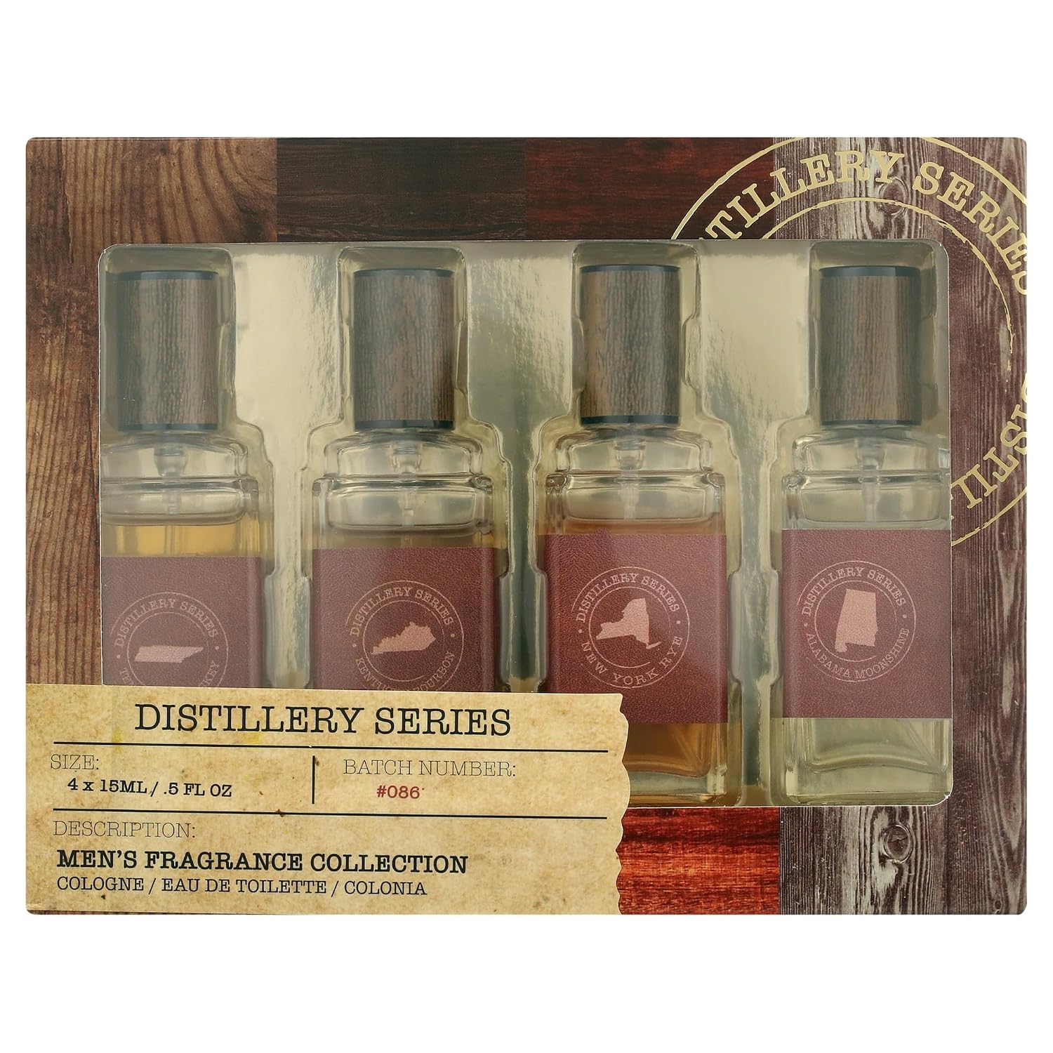 Amazon.com : Distillery Series Assorted Cologne Gift Set for Men, Eau ...